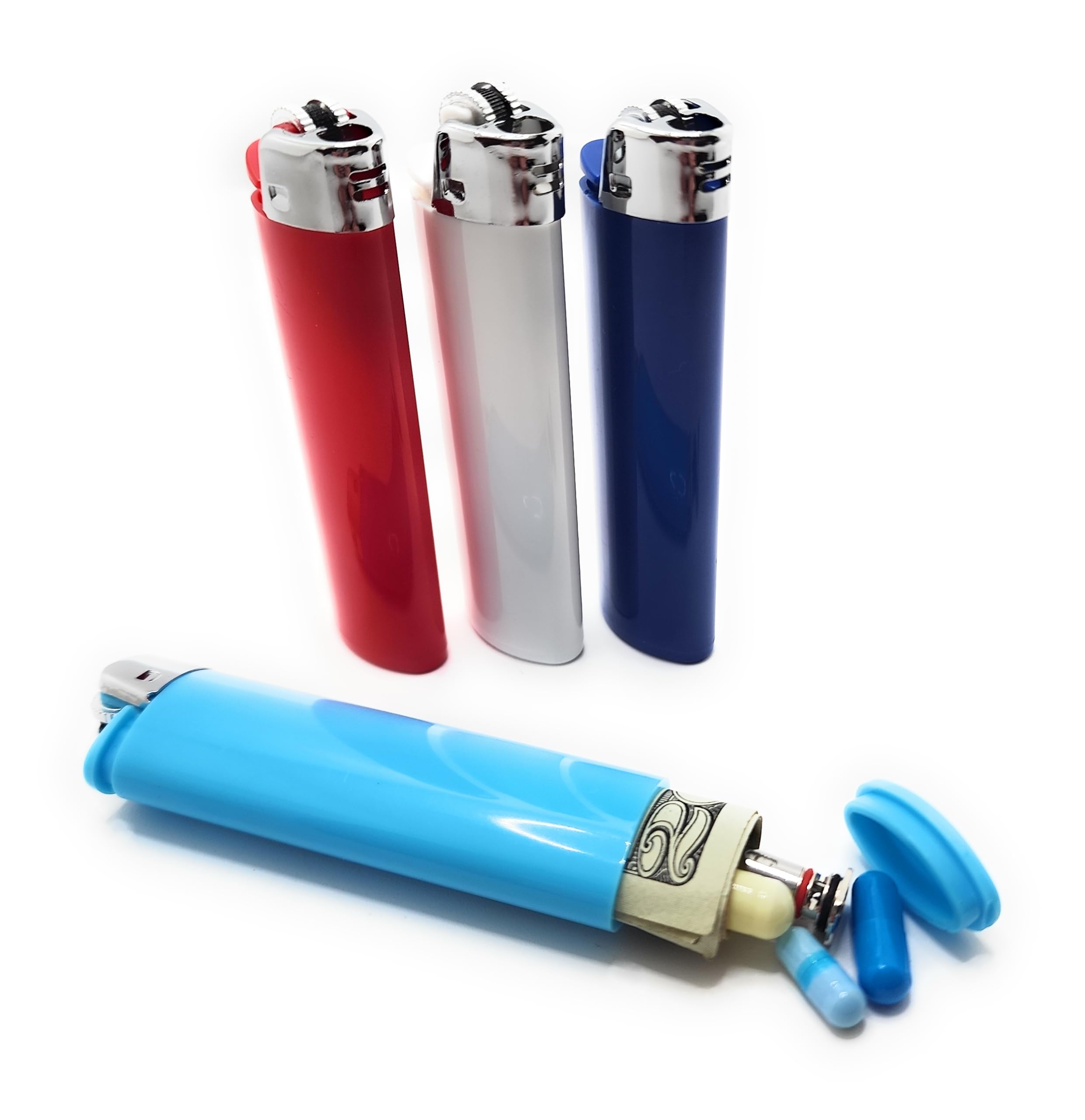 Secret Stash Lighter(Oval) Diversion Safe Hidden Compartment Pill Safe ...