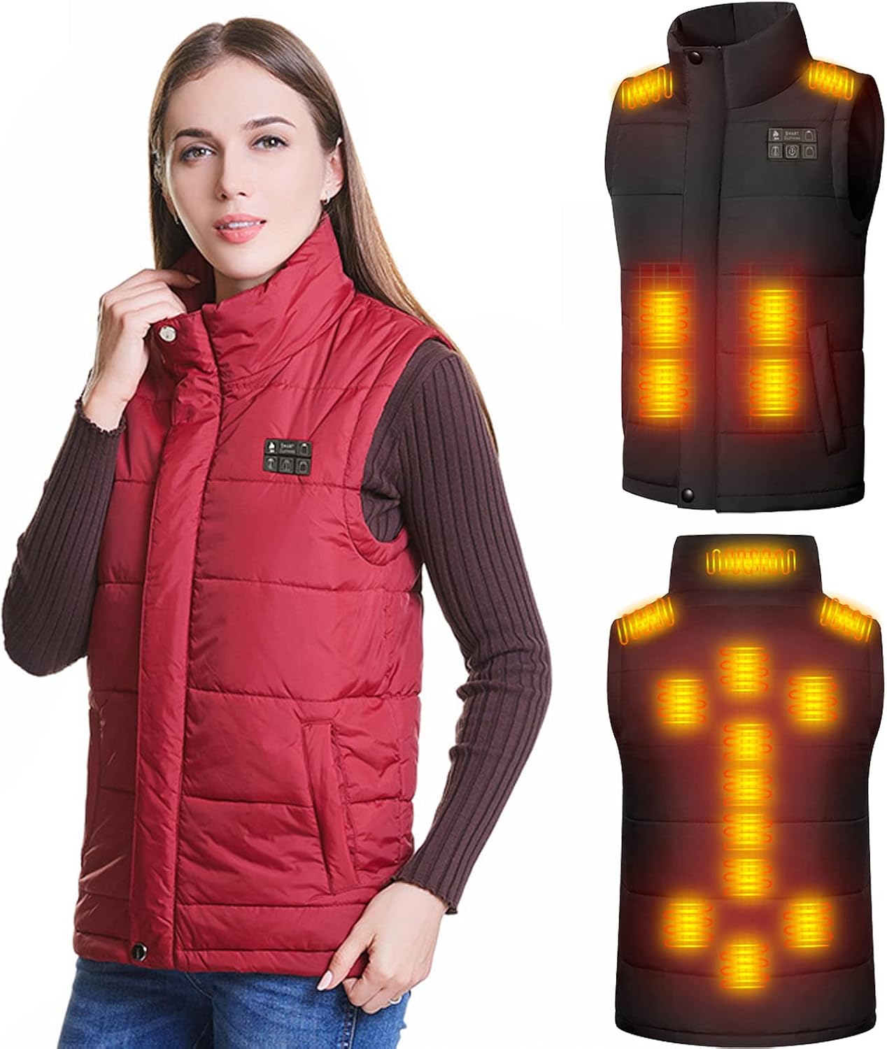 Amazon.com: Lightweight Electric Smart Heated Vest for Men, Women's ...