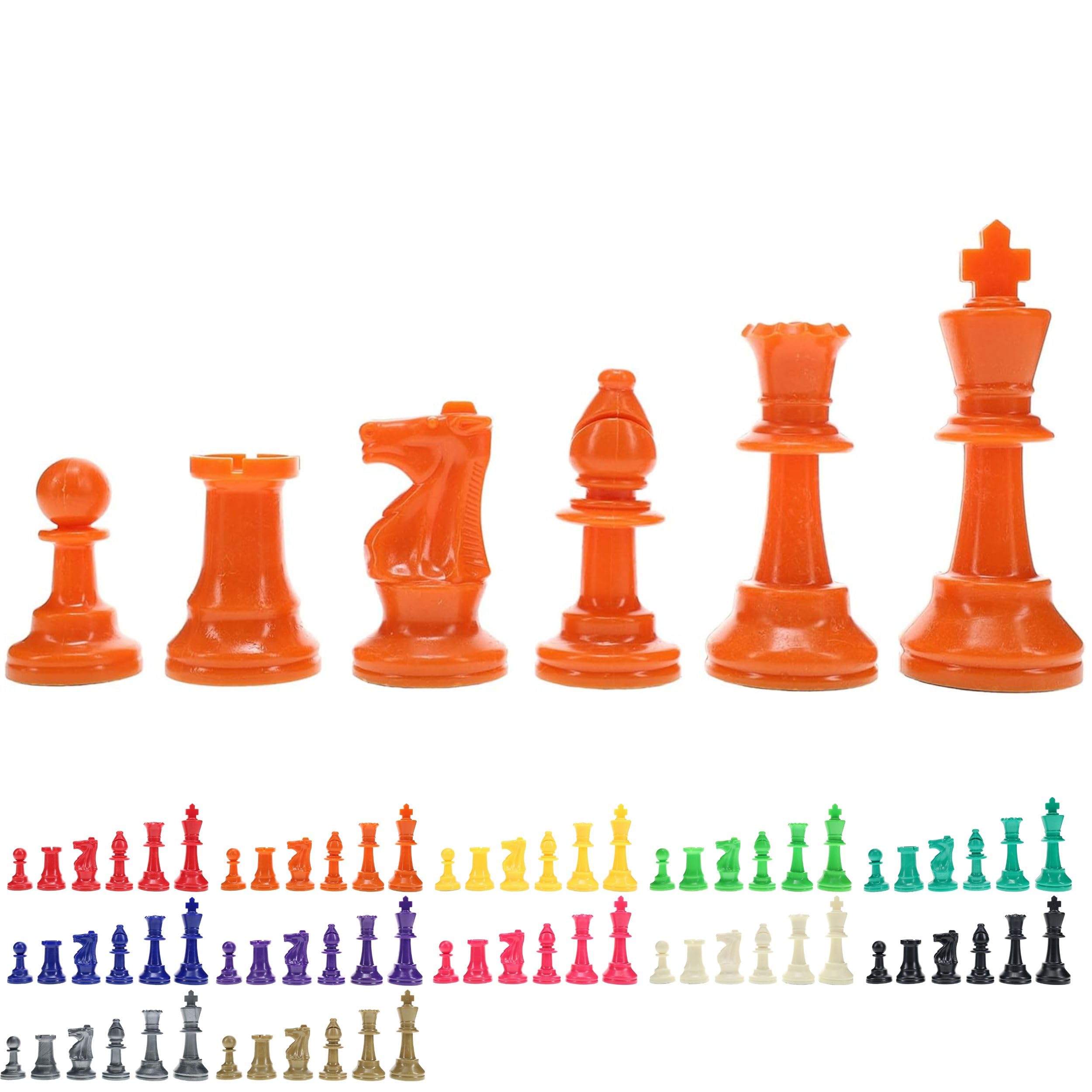 Snapklik.com : WE Games Color Bright Plastic Staunton Tournament Chess ...