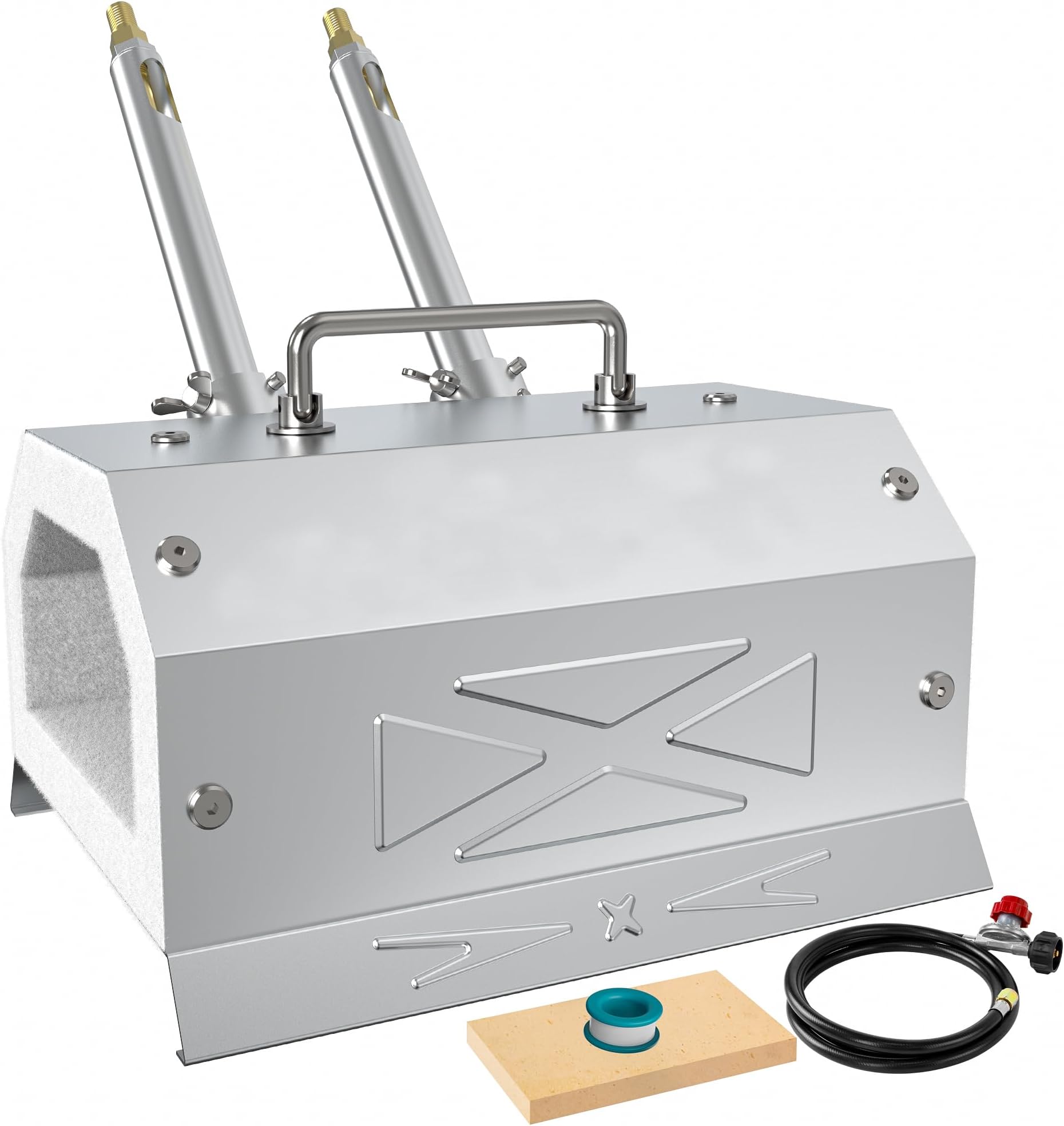 Amazon.com: Nelyrho NY200 Propane Forge Kit Double Burner Stainless ...