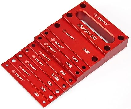 Metric Setup Blocks Woodworking Setup Bars 9 Pcs Precision Aluminum ...