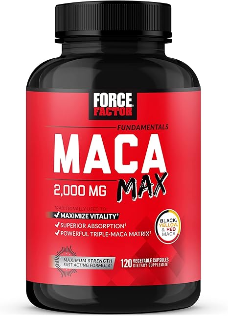 Amazon.com: Force Factor Maca Max, Maca Root Capsules to Maximize ...