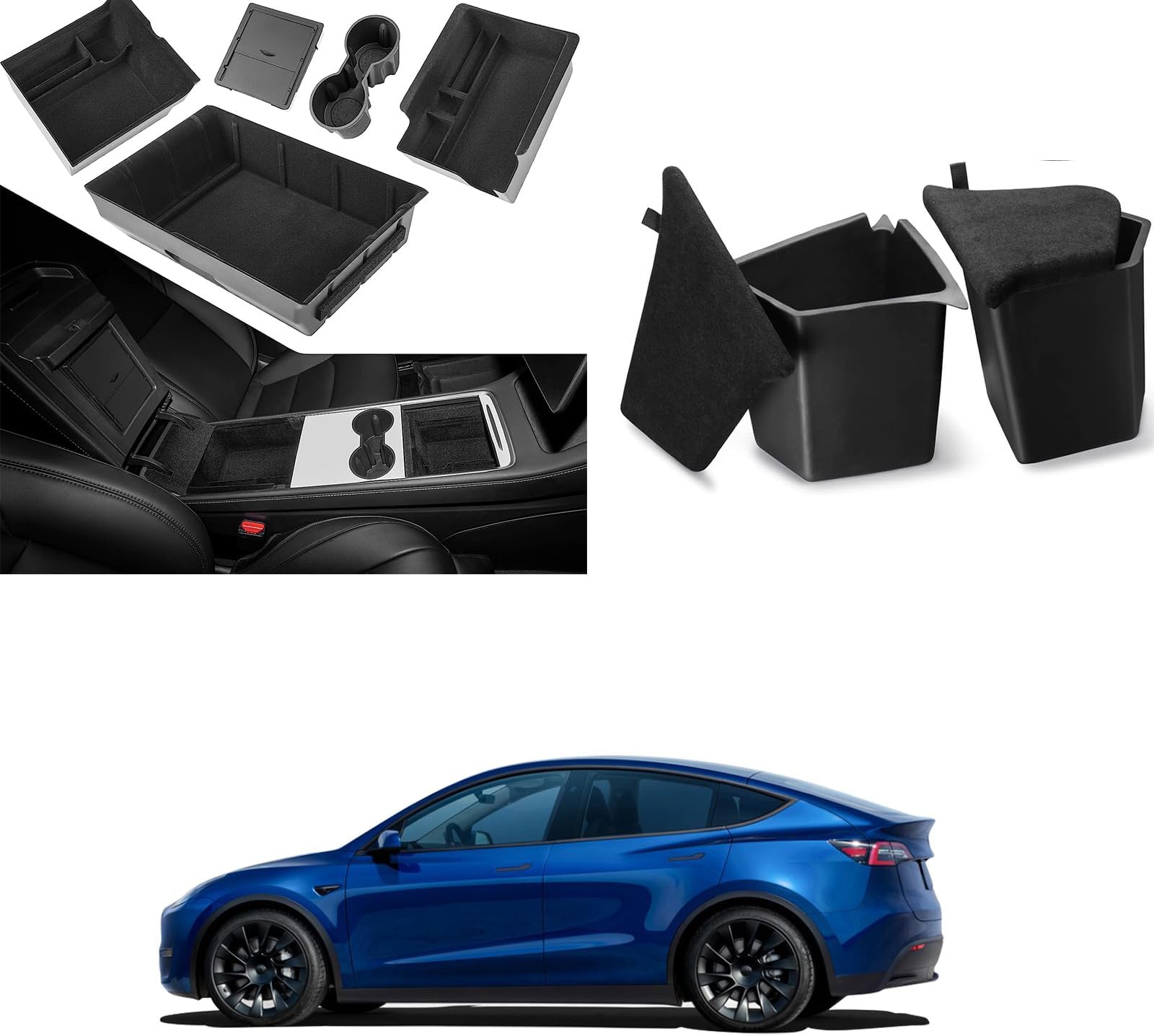Amazon.com: Motrobe 5PCS Tesla Model Y Center Console Organizer and ...