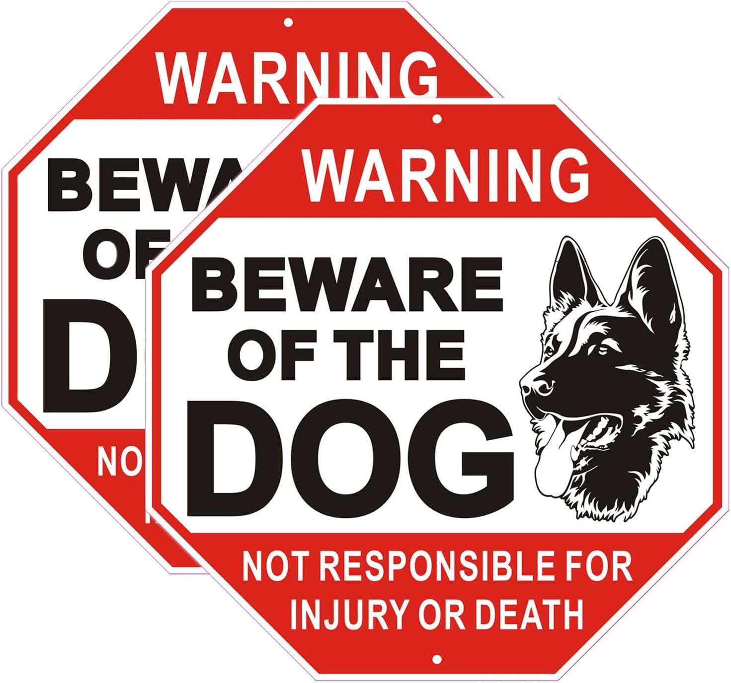 Amazon.com : Dog Warning Signs Beware of The Dog Aluminum Warning Sign ...