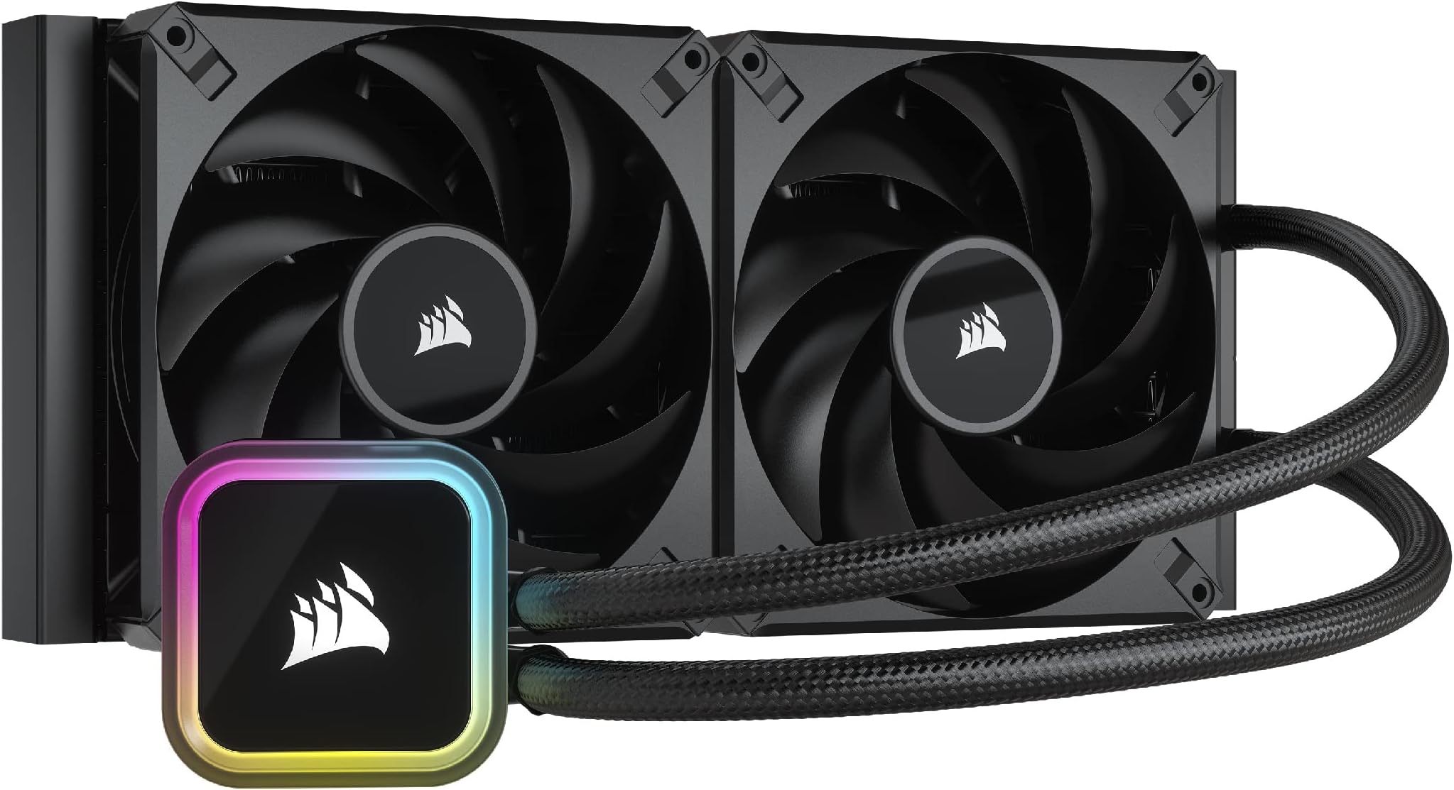 Corsair iCUE H100i ELITE LCD XT Liquid CPU Cooler - IPS LCD Screen ...