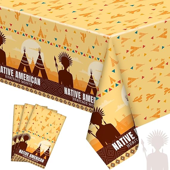 Amazon.com: Shellwei 3 Pcs Native American Heritage Month Tablecloth ...