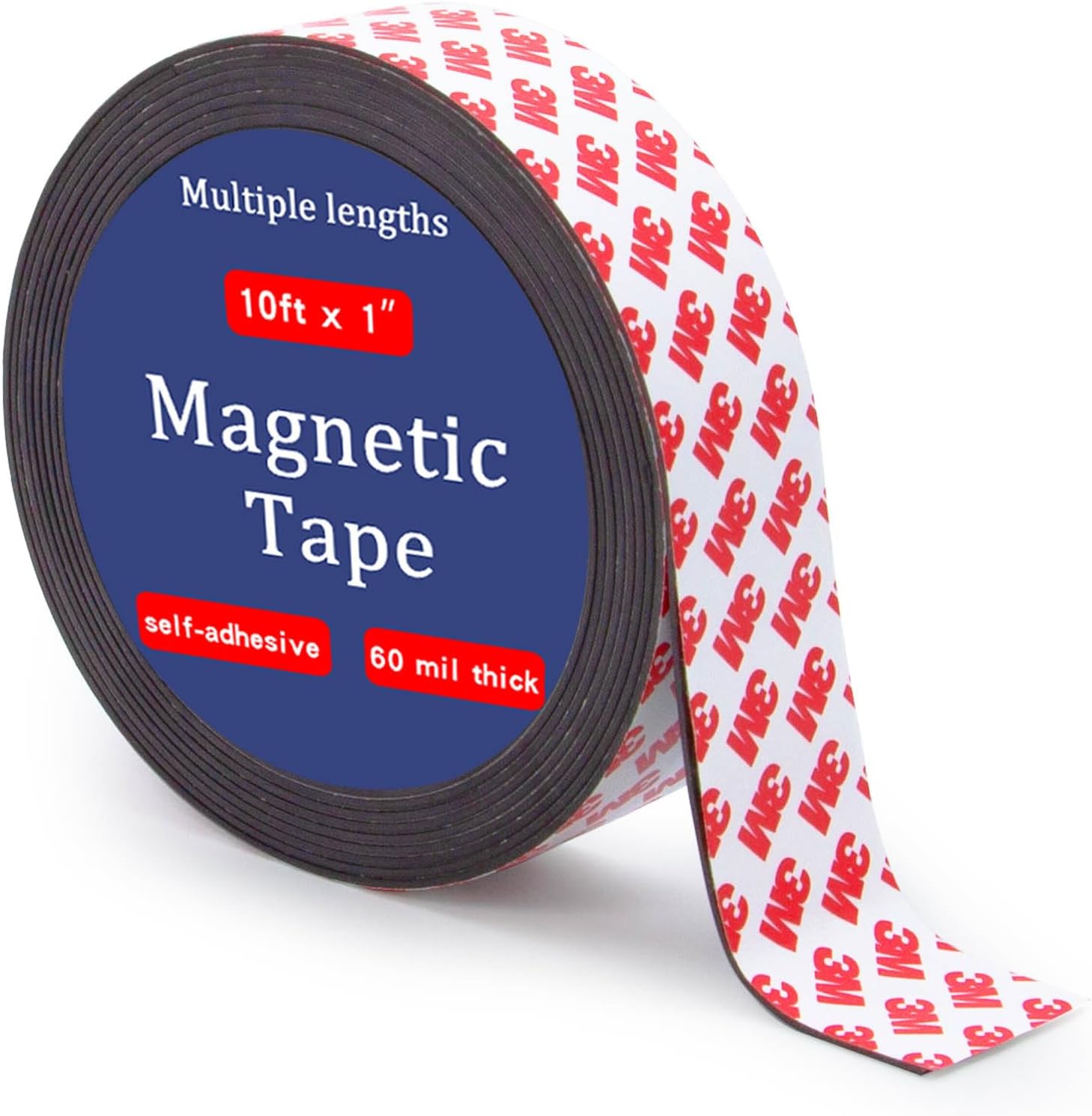 Amazon.com : Towjug Magnetic Tape Strip Roll with 3M Self Adhesive ...