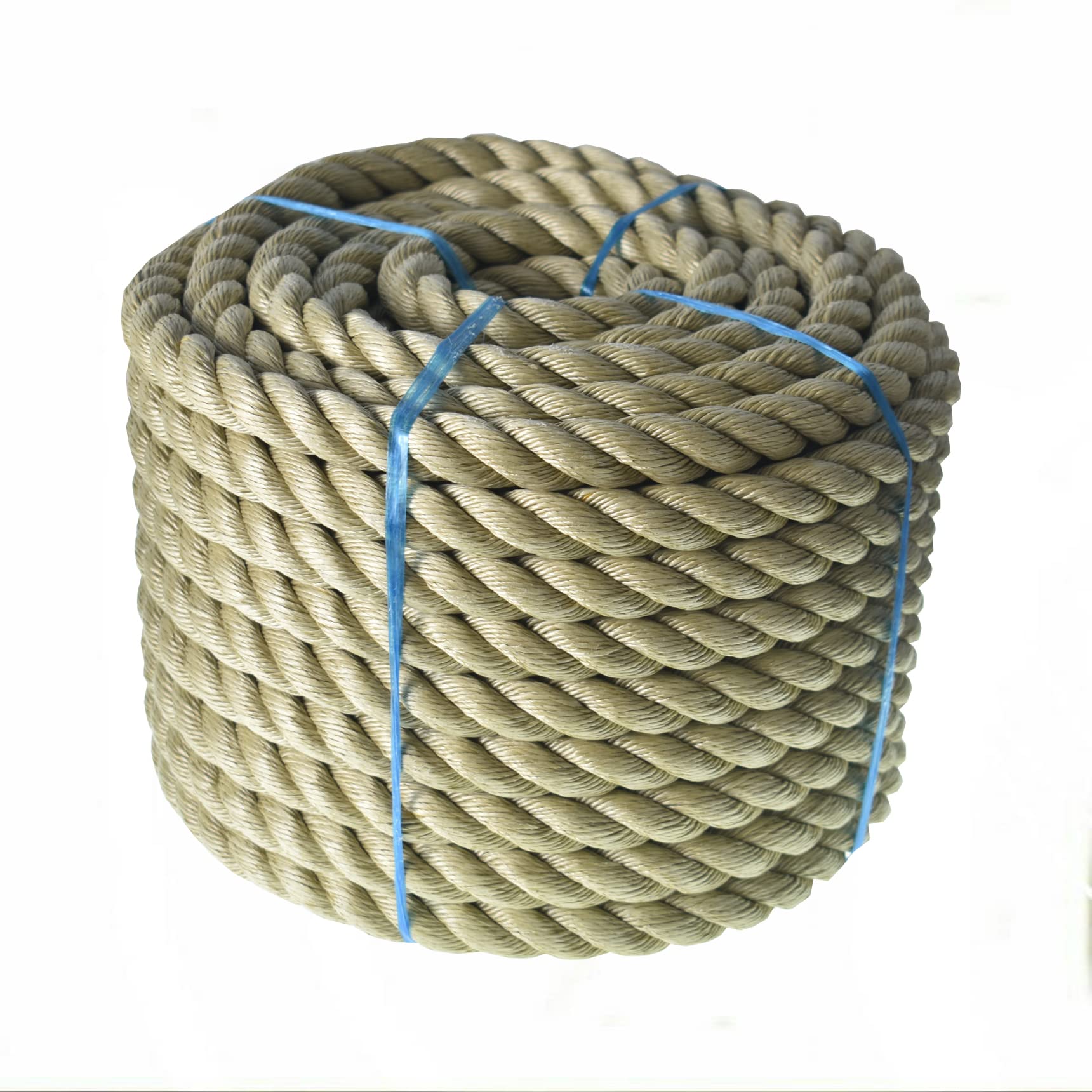 RainMan S 1 inch x 100 ft Twisted ProManila - UnManila Rope, Twisted 3 ...
