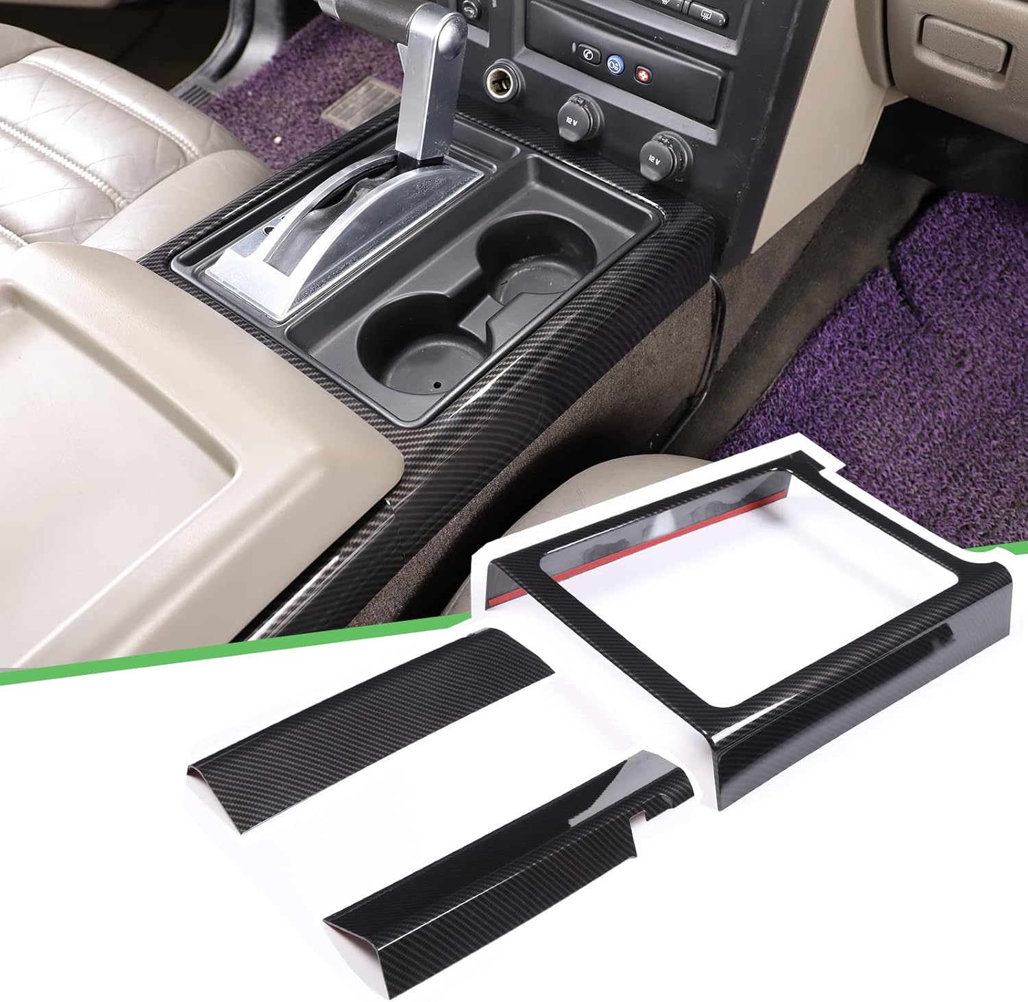 Amazon.com: PIUGILH Car Interior Center Console Gear Shift Frame Cover ...