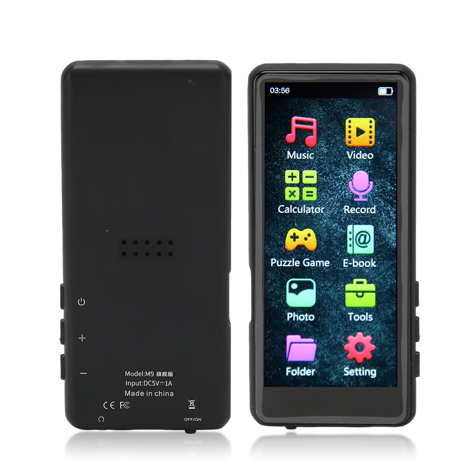 Amazon.com: MP3 Player with Bluetooth and, 4.0 Inch Full MP4 MP3 Player ...