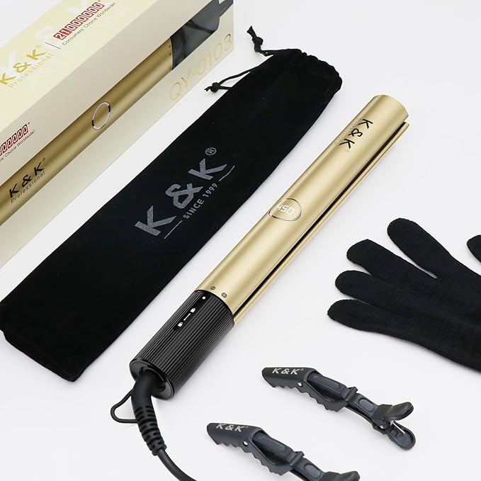 Amazon.com : K&K Hair Straighteners for Women, Professional 2 in 1 ...