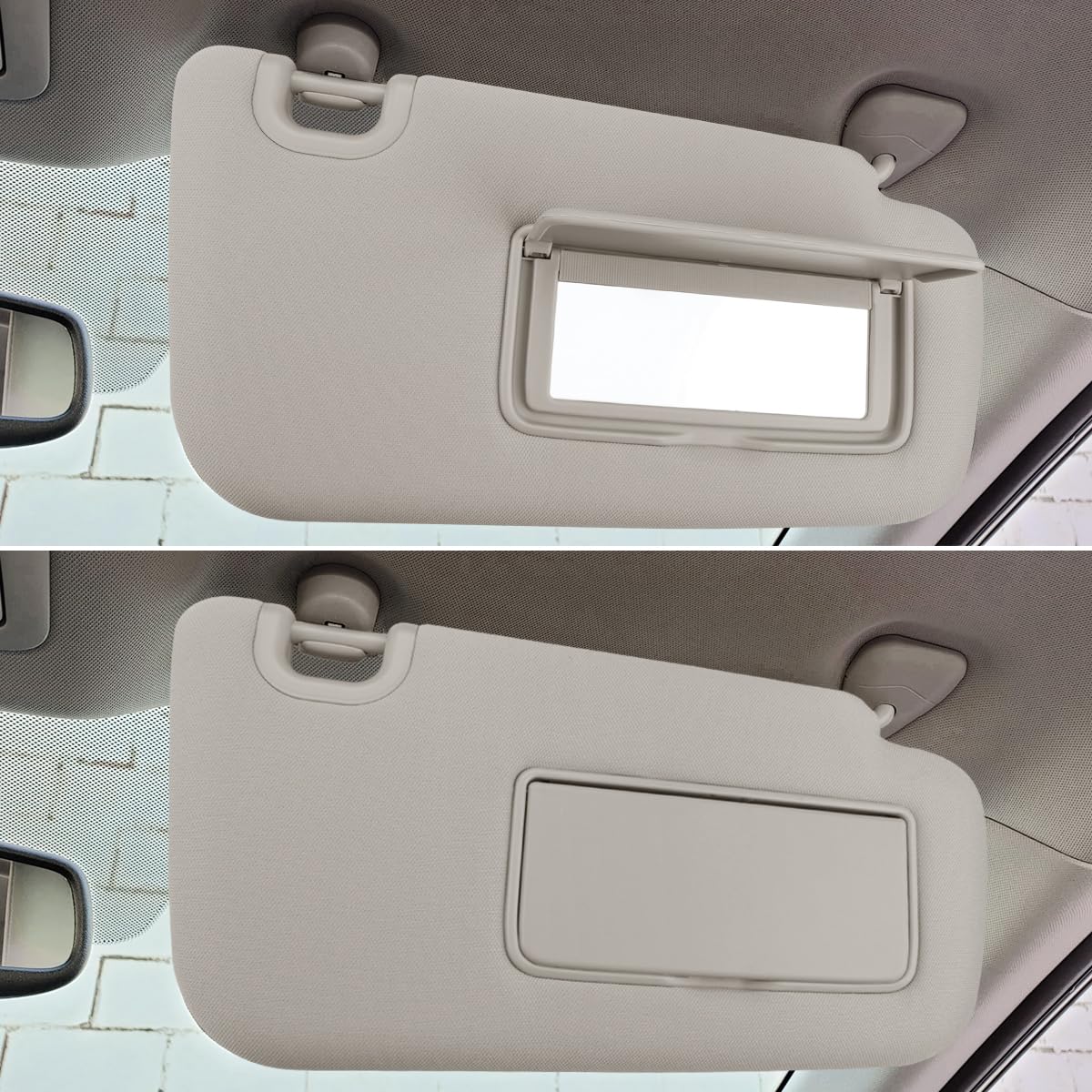 Snapklik.com : INTGET Beige Passenger Side Sun Visor For Nissan Sentra ...