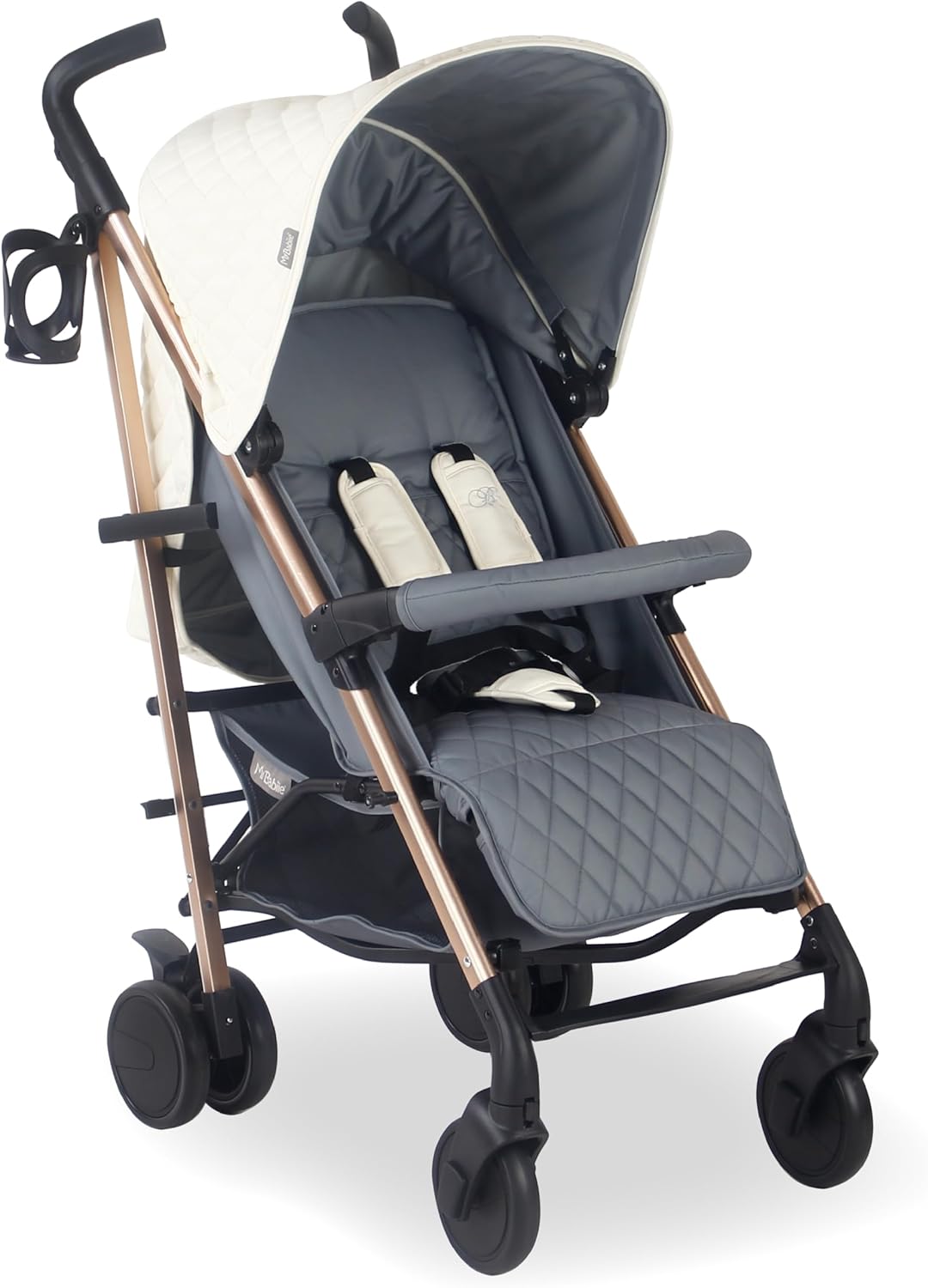 My Babiie MB51 Billie Faiers Quilted Champagne Lightweight Stroller ...