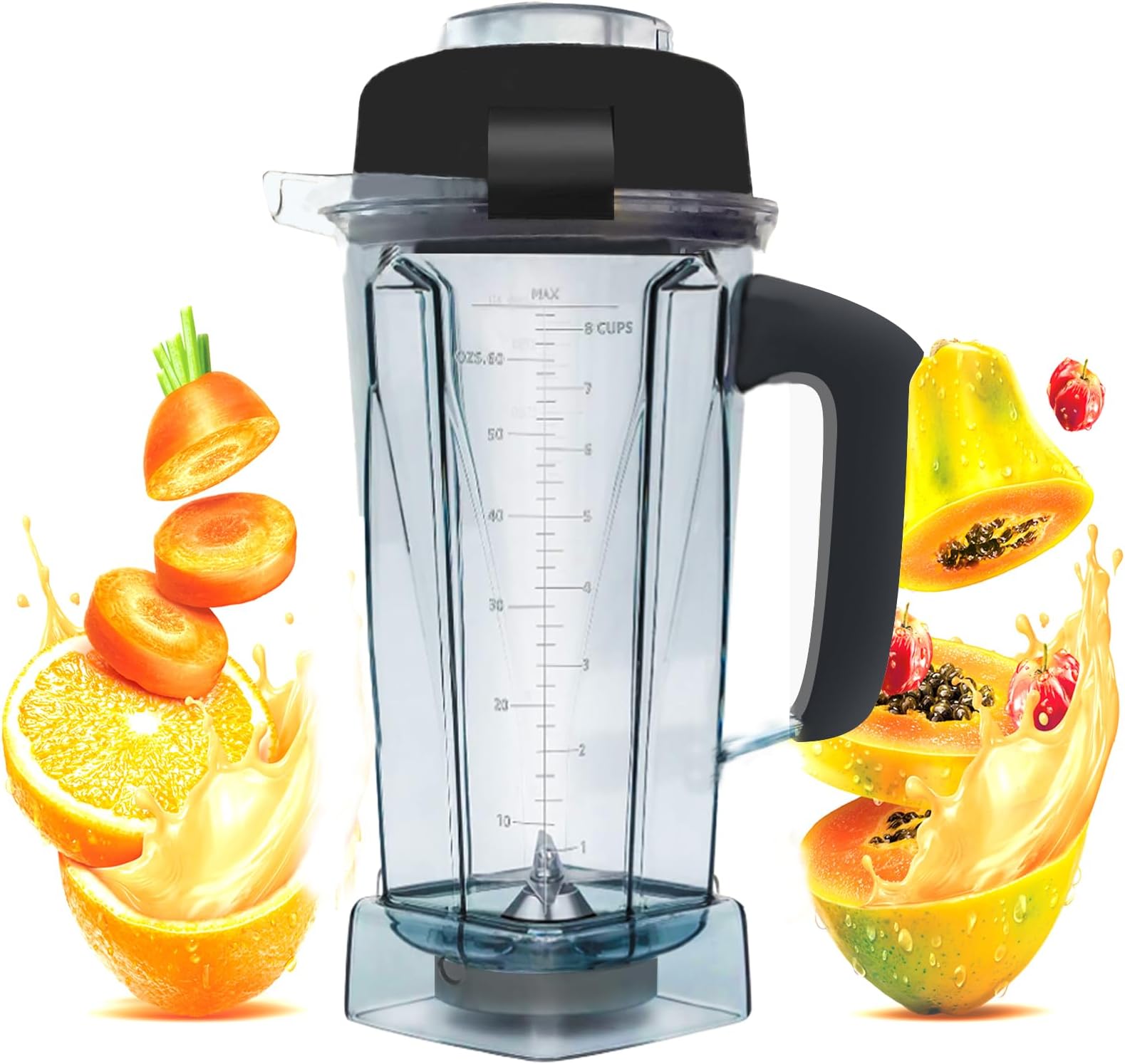 Amazon.com: For vitamix Blender Pitcher and Tamper 64 oz Replace 5200 ...