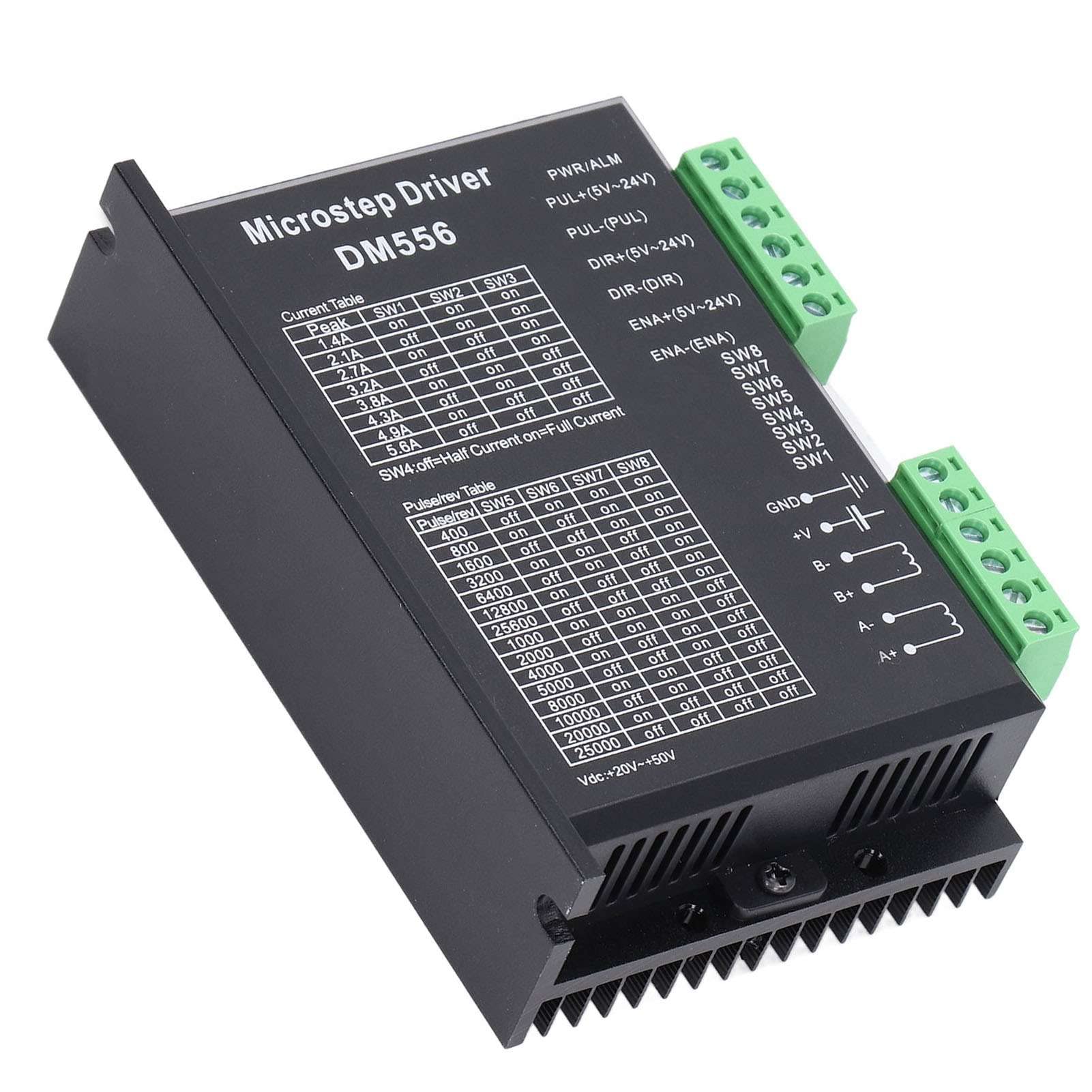 Amazon.com : Microstep Driver, 2 Phase Microstep Driver Digital Stepper Motor Controller for 57 ...