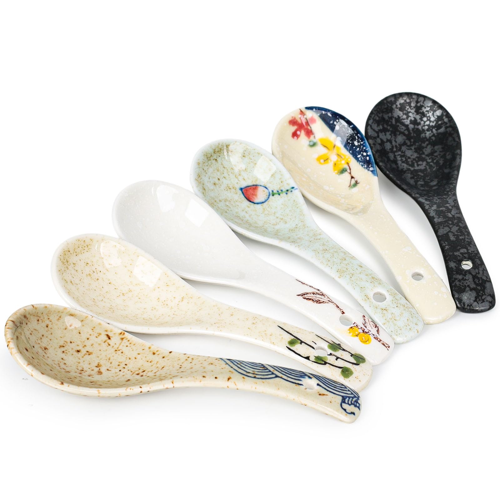 Snapklik.com : Japanese Retro Soup Spoons, Flatware Chinese Serving ...