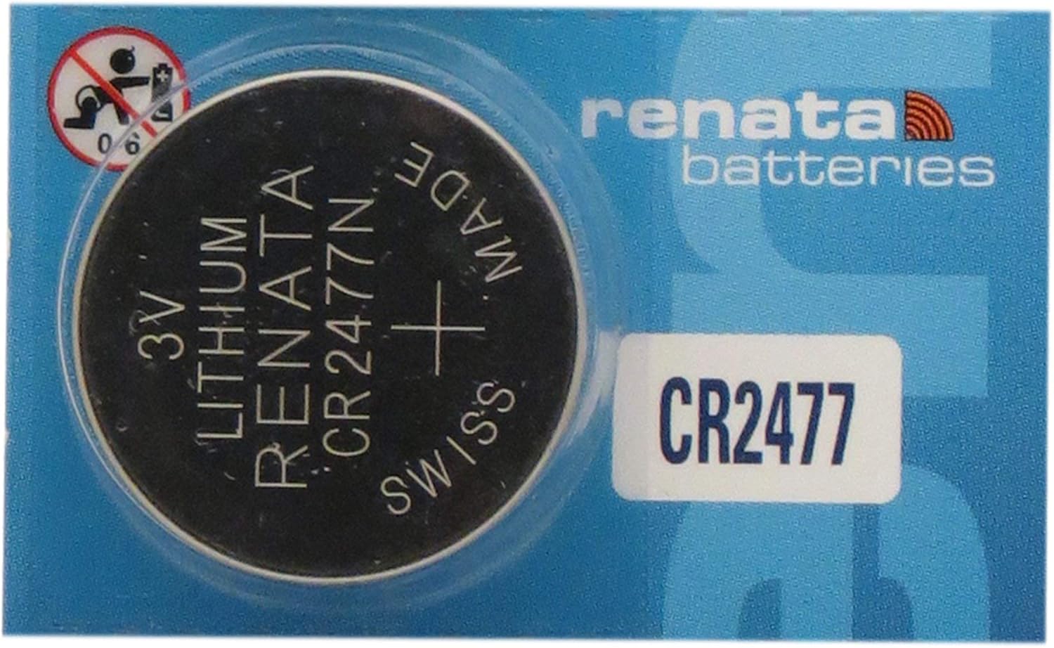 Amazon.com: Renata Batteries CR2477N Lithium 3V Coin Cell Battery (1 Pc ...