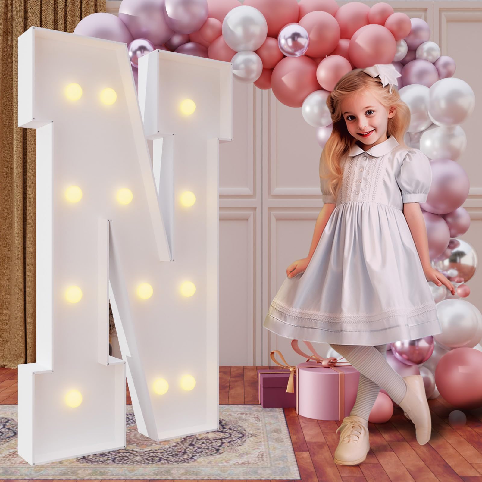 imprsv 4FT Marquee Light Up Letters for Birthday Party Decorations ...