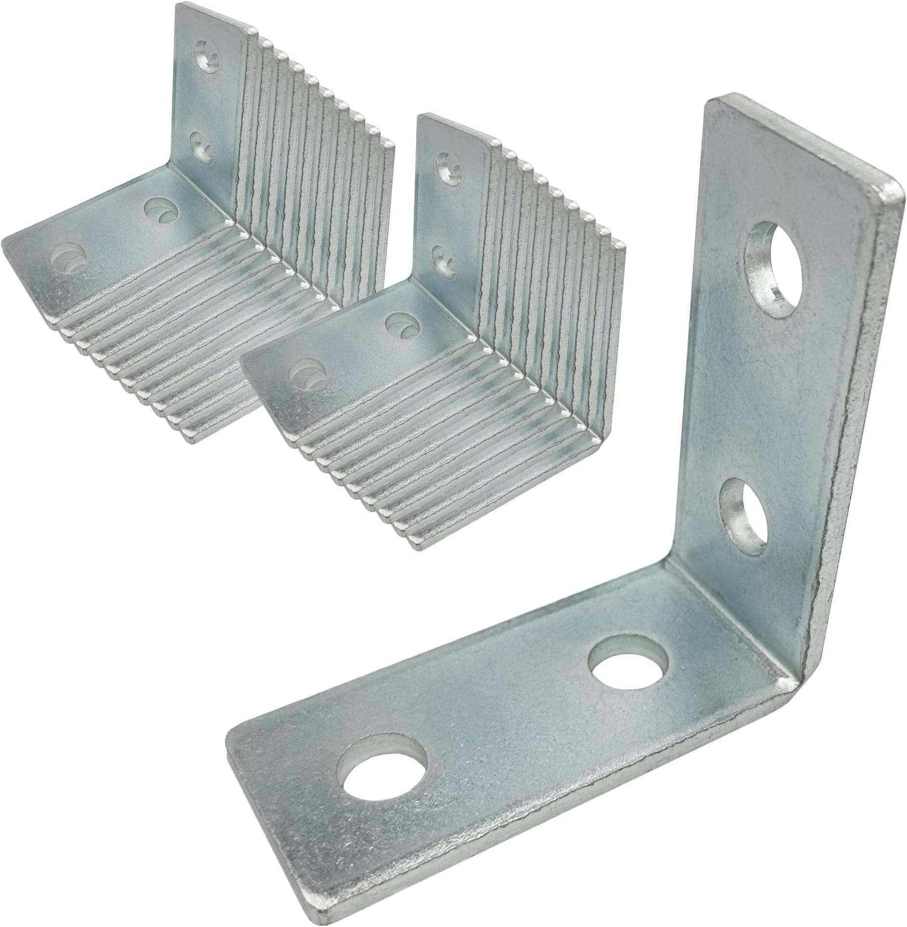 Amazon.com: QWORK 10-Pack Heavy Duty L-Shaped Connector Brackets - 2 ...