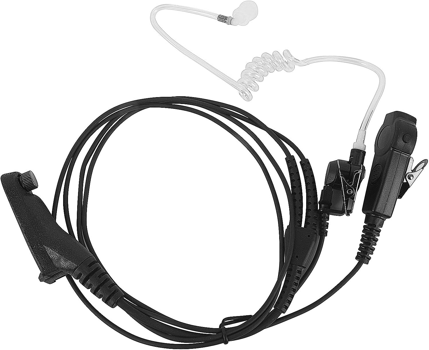 Amazon.com: Pdflie Radio Earpiece with Dual PTT Mic Ear Piece Walkie ...