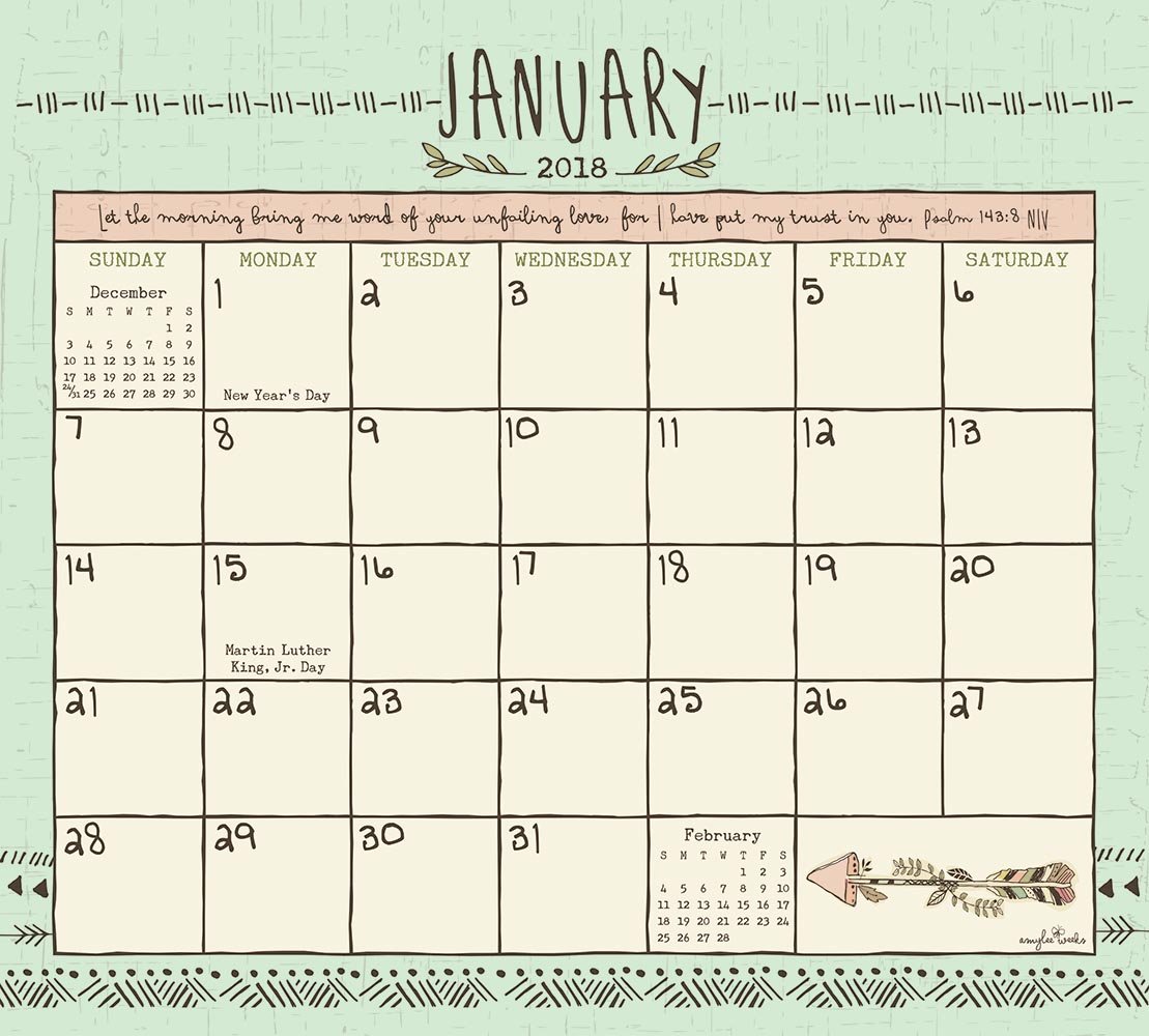 2018 Magnetic Calendar Pad with Scripture, Joy in the Journey: Legacy ...