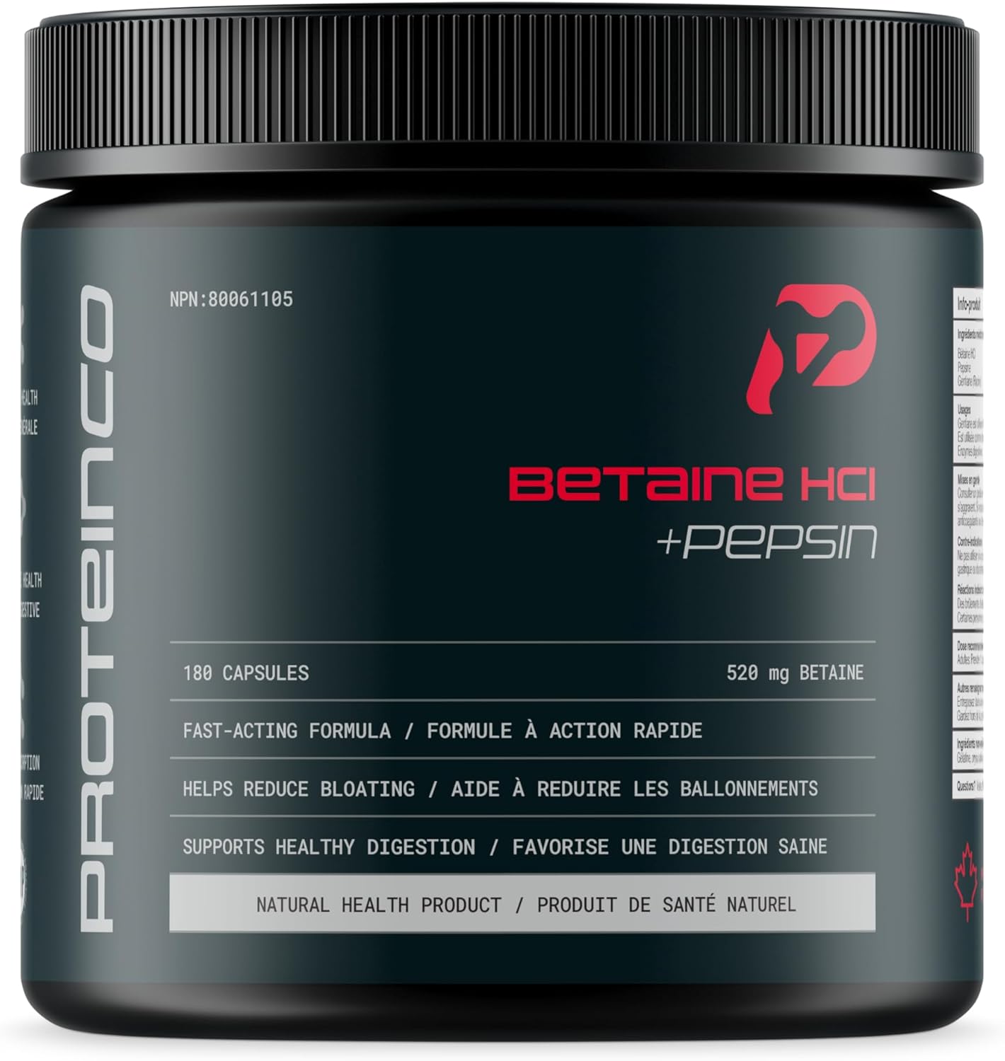 ProteinCo | Betaine HCL with Pepsin Capsules | Superior Digestive & Gut ...