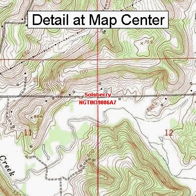 Amazon.com: USGS Topographic Quadrangle Map - Solsberry, Indiana ...