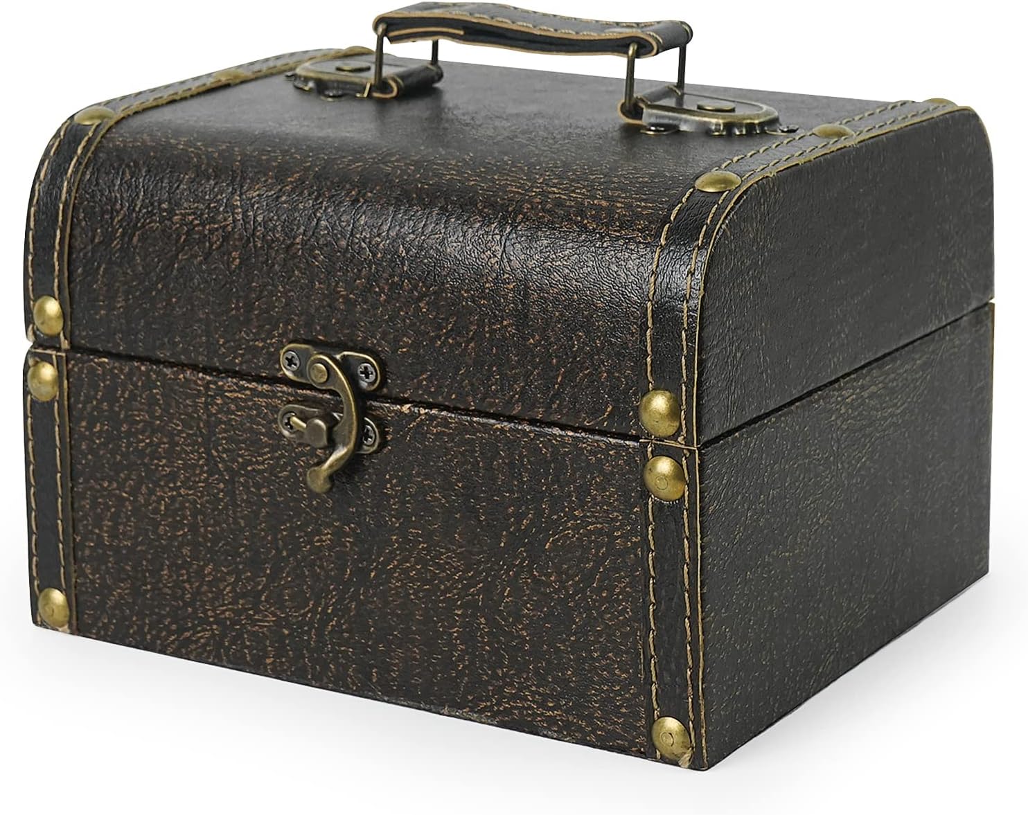 Amazon.com: DreamsEden Small Wooden Treasure Box, Decorative Tin ...