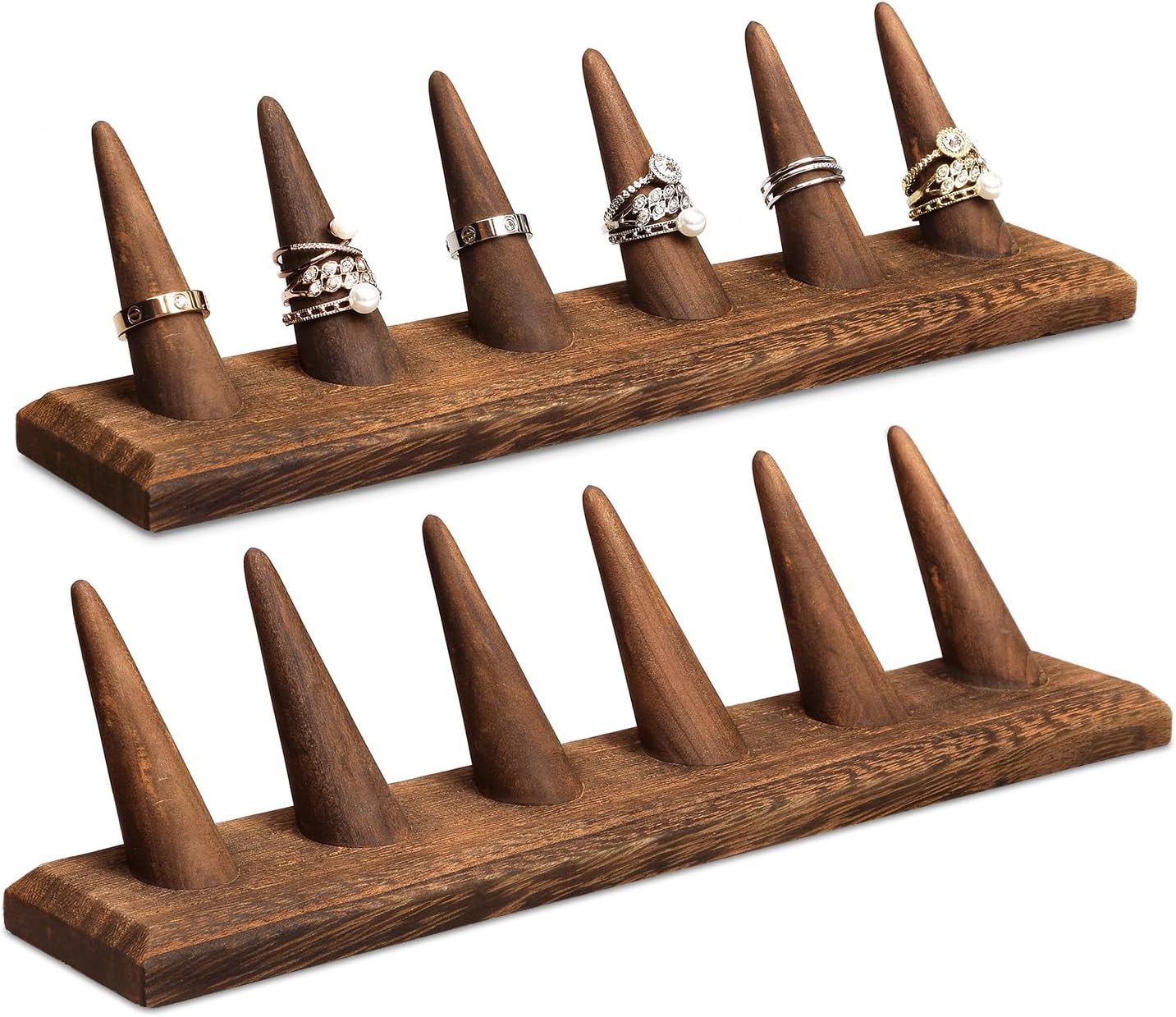 Amazon.com: MOOCA 2 Pcs Set Finger Ring Stand Jewelry Display Holder ...