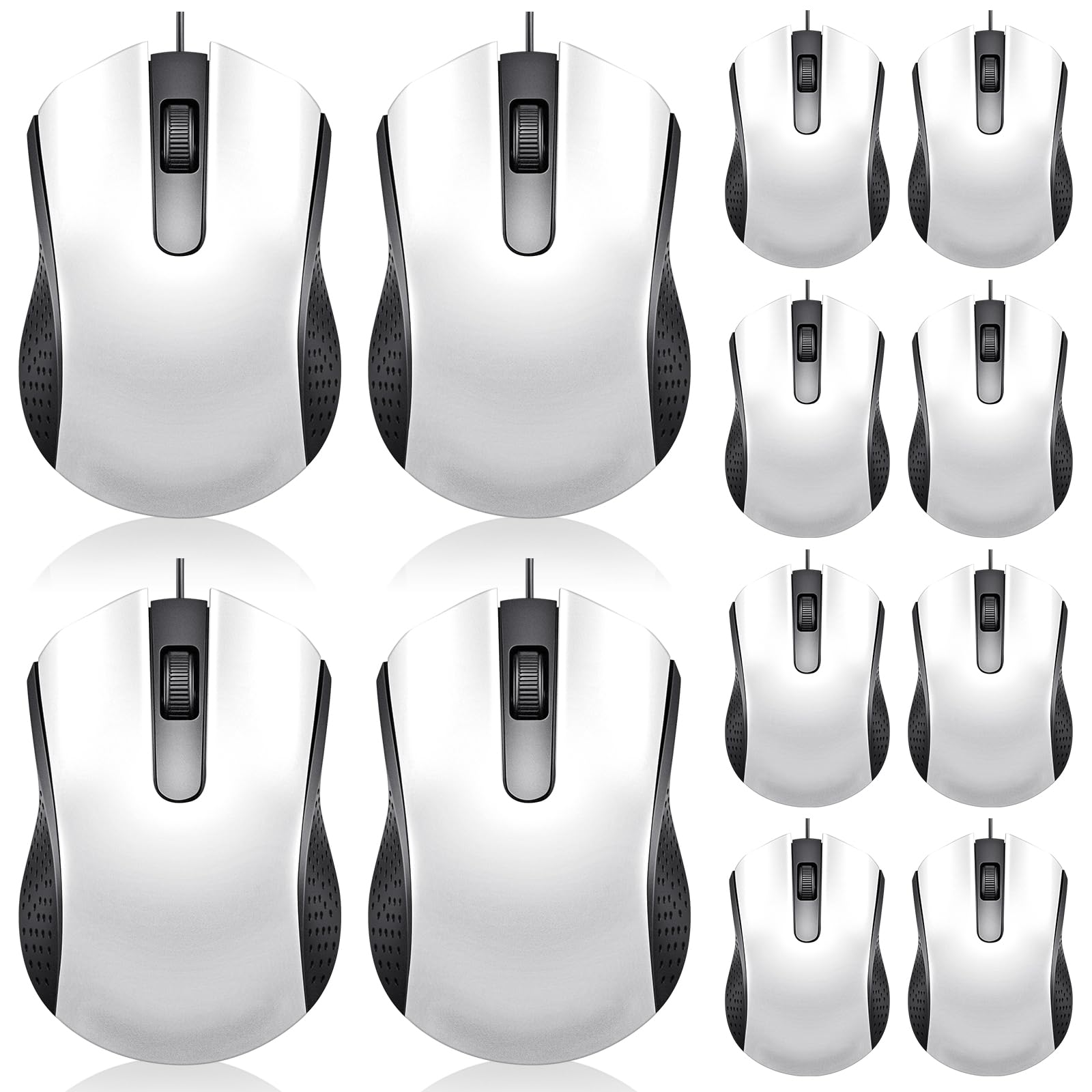 Amazon.com: Hoteam 12 Pcs Wired Computer Mouse Bulk Cord USB Computer ...