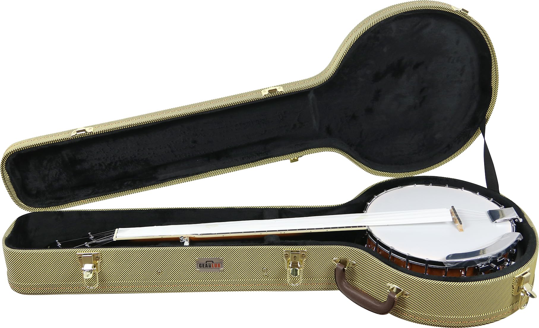 Snapklik.com : Gearlux 4-String And 5-String Banjo Hard Case
