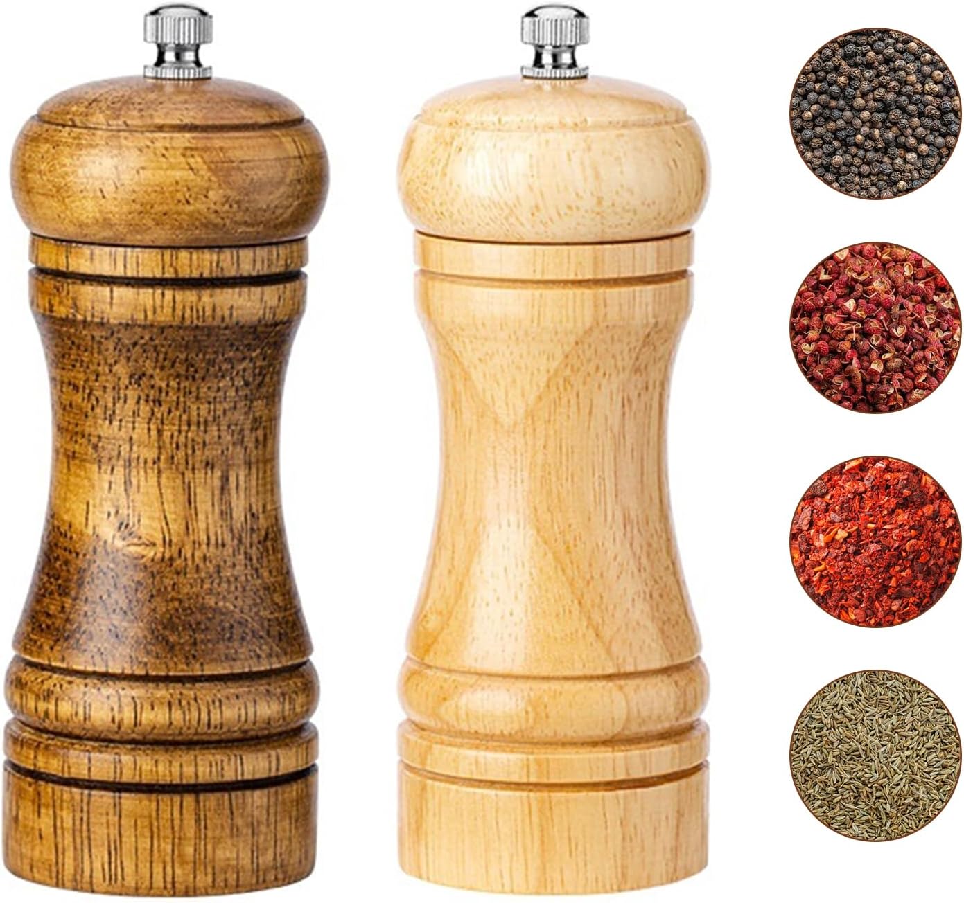 Molinillo de Pimienta y Sal, 2 en 1 Moledor de Coctelera de Botella de ...