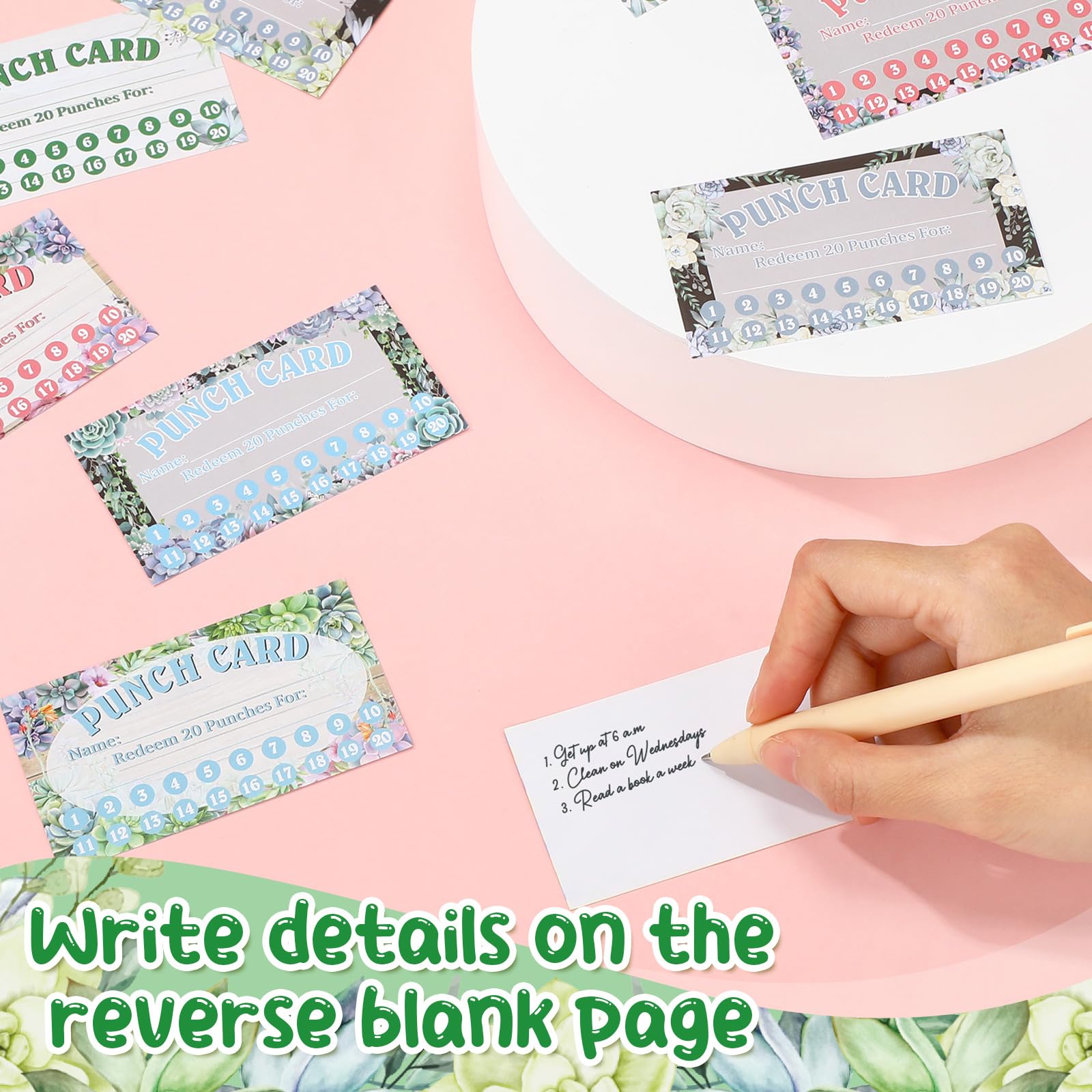 Snapklik.com : Fumete 400 Pcs Punch Cards For Classroom Reward Cards ...