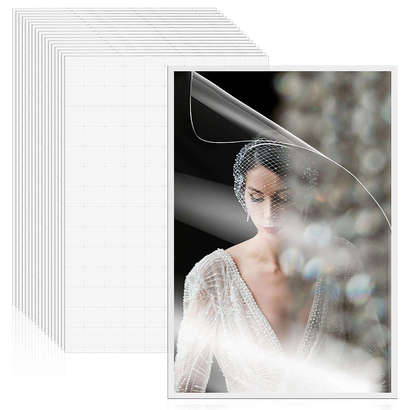 Amazon.com : VILLCASE Laminating Sheets Self Adhesive, 50 Sheets 6x4 ...