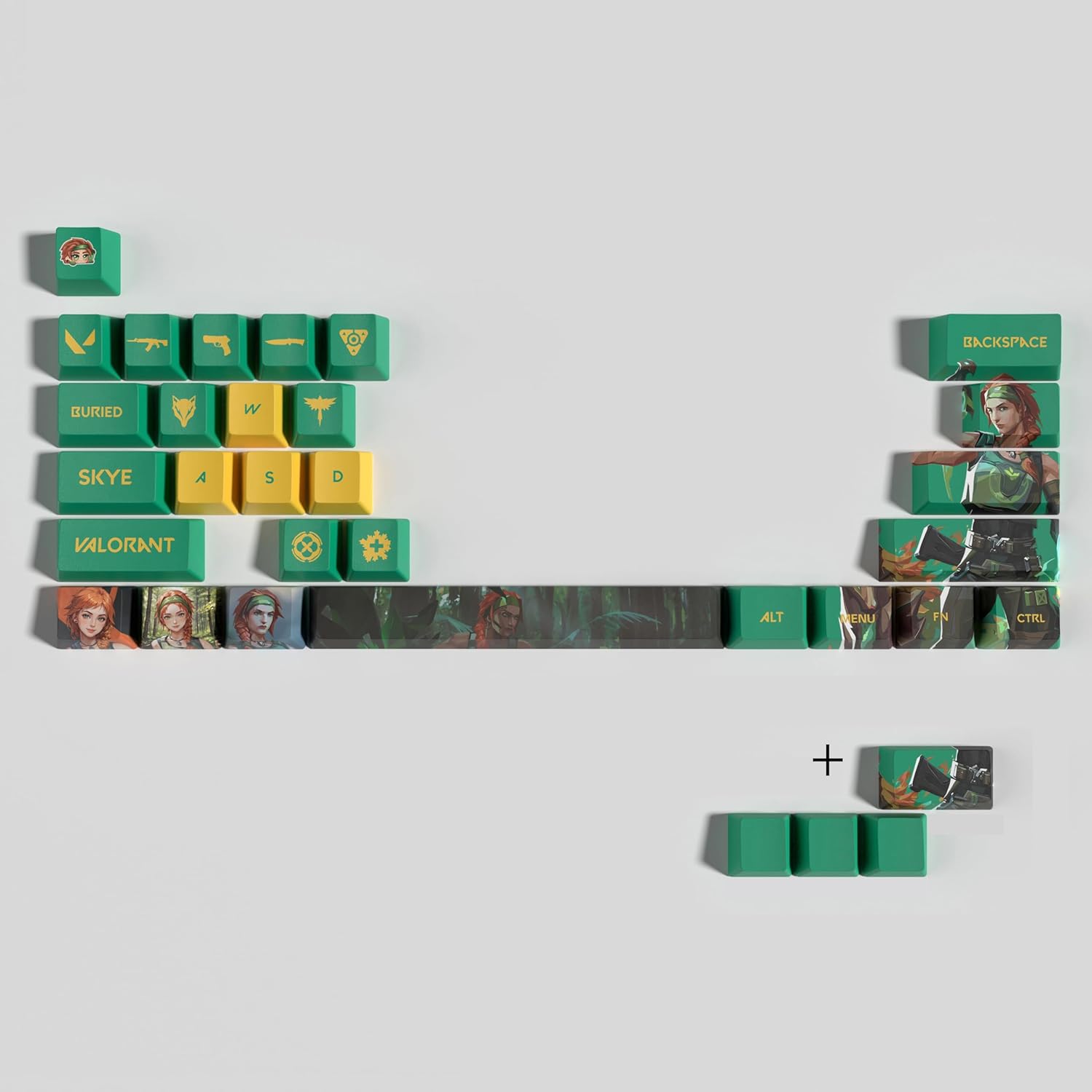 Amazon.com: Gatokit Valorant Custom Keycaps OEM Profile 29keys PBT Dye ...