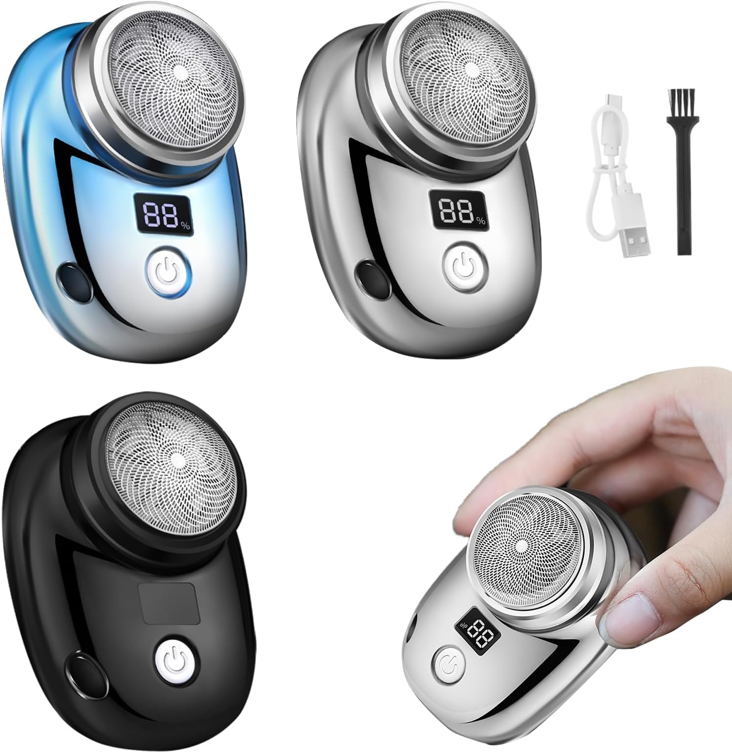 Amazon.com: DINVES Mini Shaver Portable Electric Shaver, LED Display ...