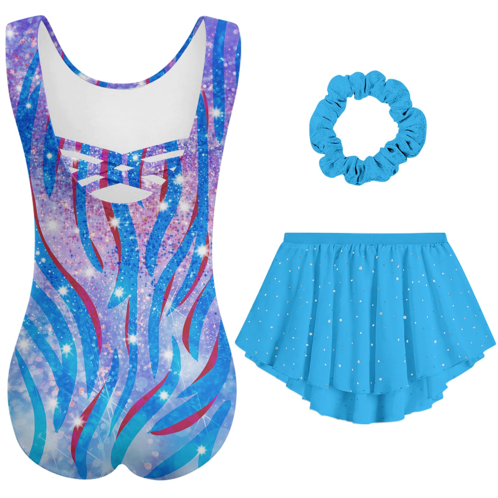 Snapklik.com : Idgreatim Gymnastics Leotards For Girls 6T 7T Sparkly ...