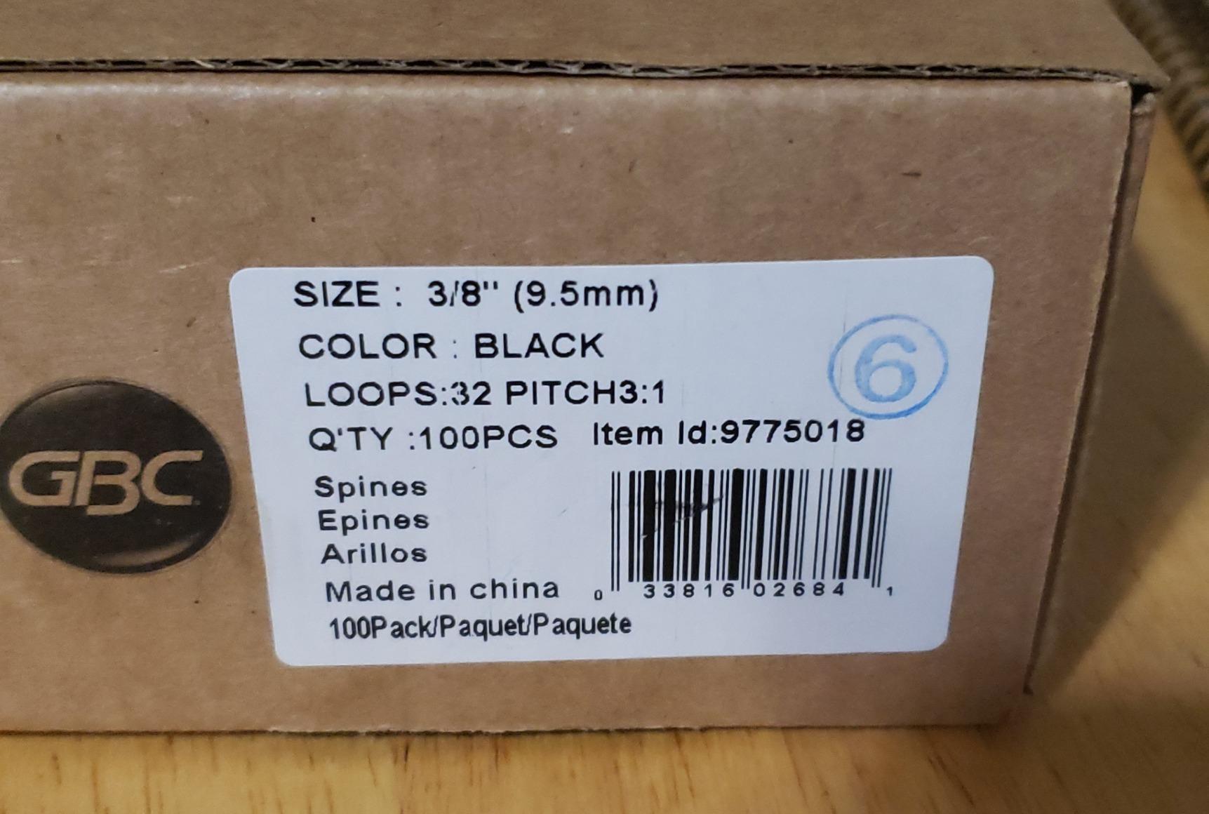 Amazon.com : GBC Binding Spines / Spirals / Coils, 7/8" Diamter, 175 ...