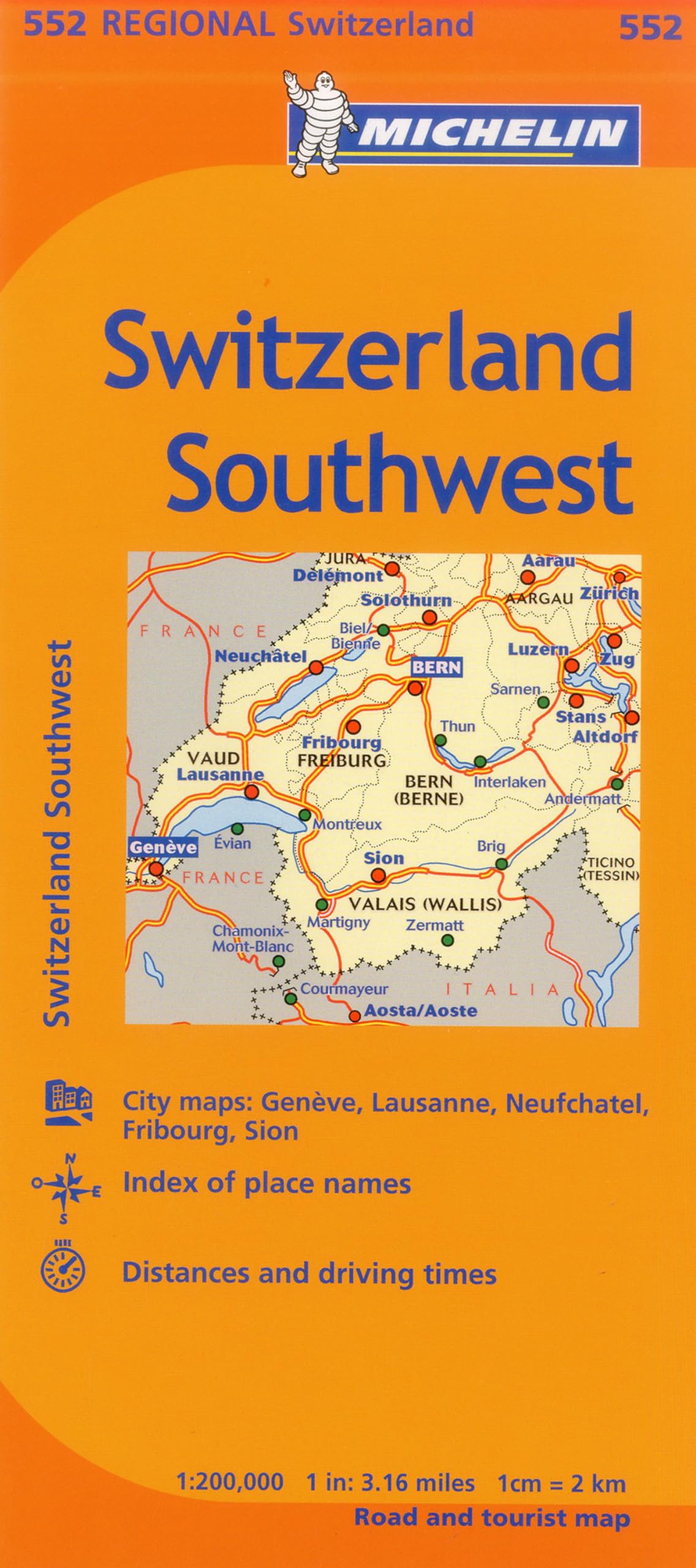 Switzerland Tourist Map