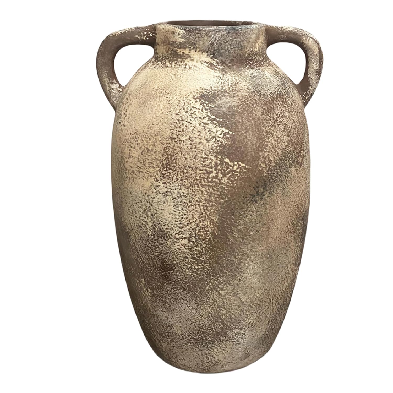 Amazon.com: Rustic Ceramic Farmhouse Vase, 9.8 Inch Terra Cotta Vase ...