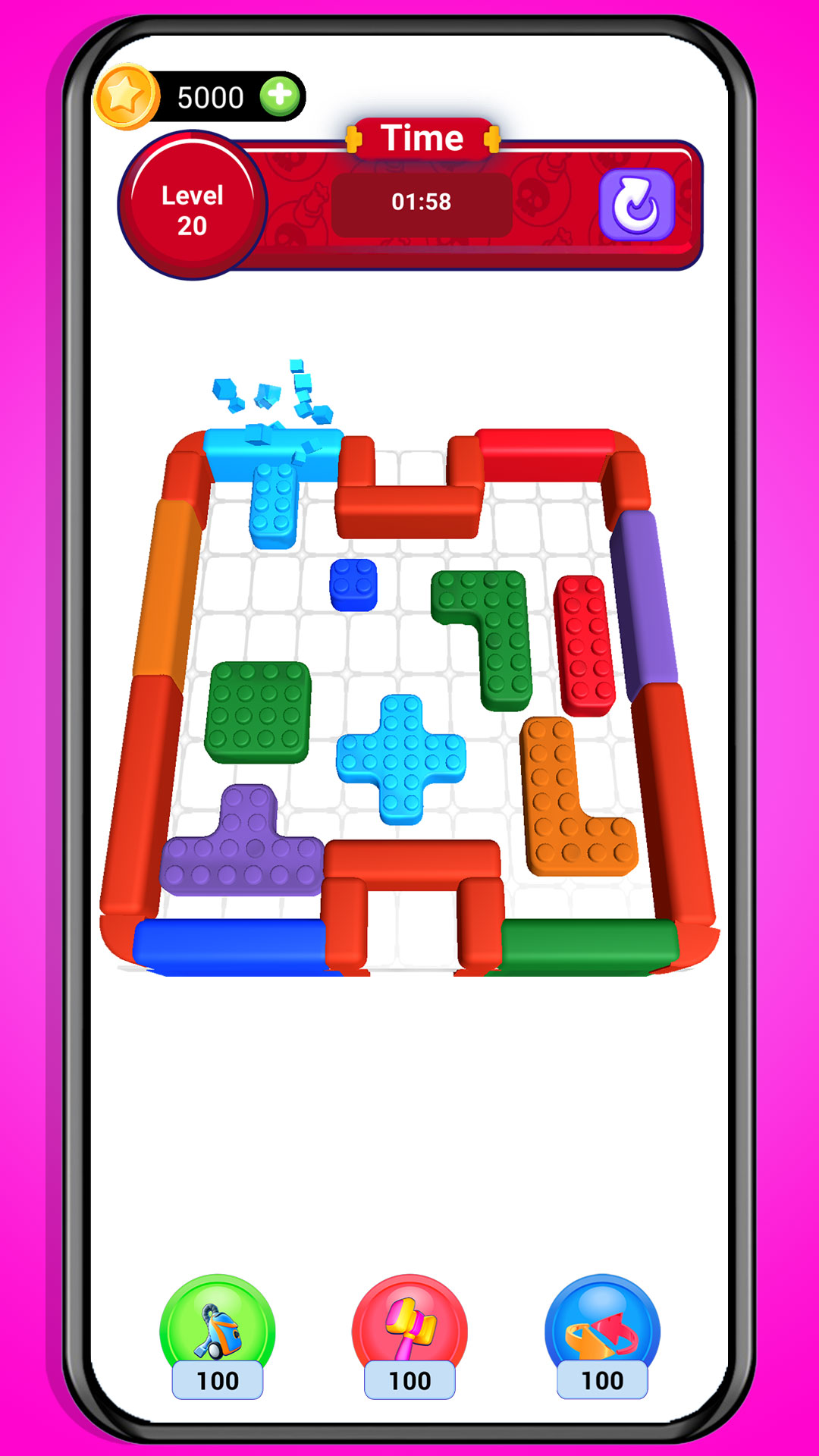 Color Block Jam Away Puzzle: Blocks Blast Matching Doors Color Sorting ...
