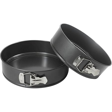 2x Set of Round Non-Stick Quick-Release 9-Inch Spring Form Deep Cake ...