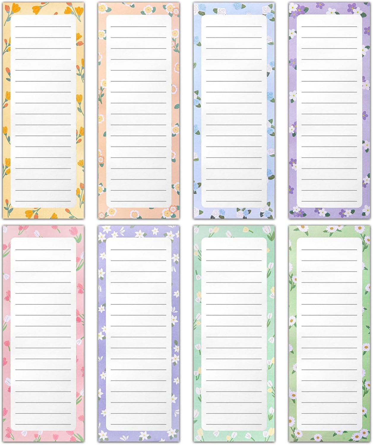 Amazon.com : imoon 8-Pack Refrigerator Magnetic Notepads, Large Note ...