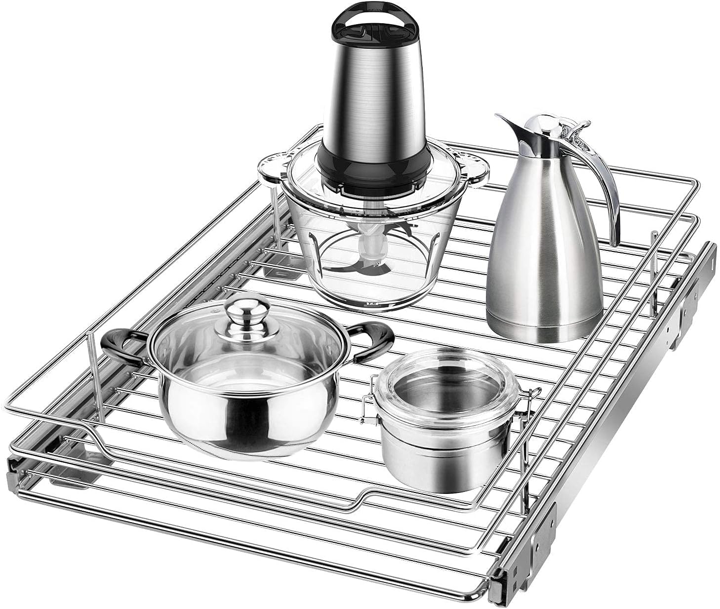 Amazon.com: 2Pack Pull Out Cabinet Organizer, 23~39.8"W x 22.5"D ...