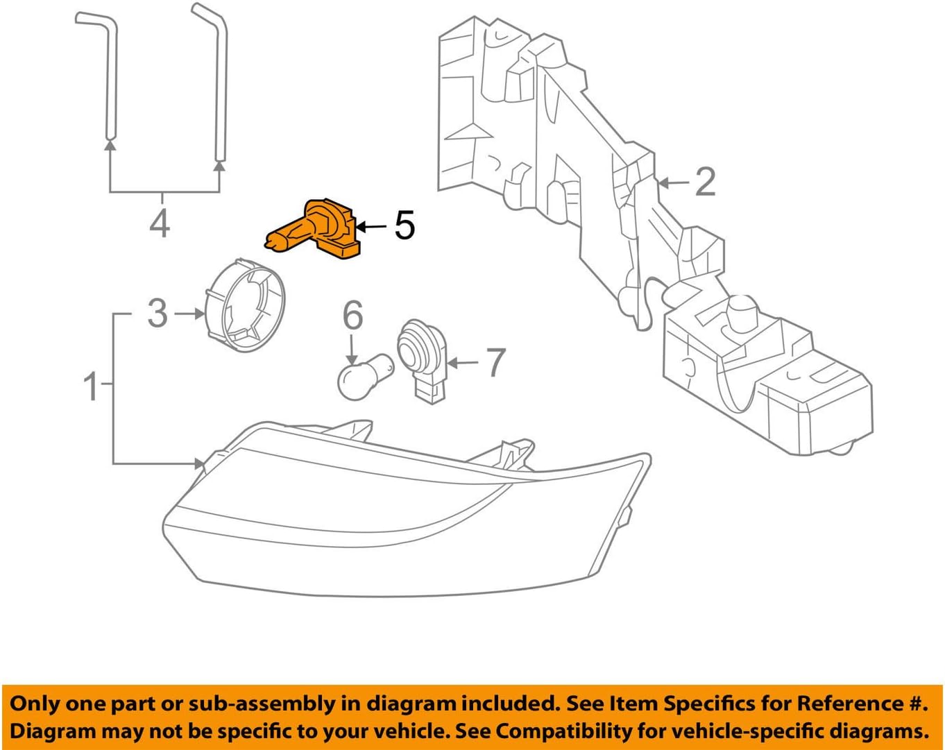 Amazon.com: Genuine GM 22715492 Headlamp Bulb : Automotive