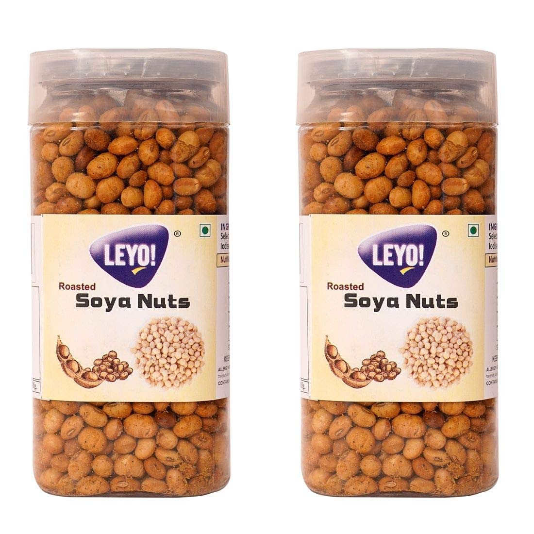 LEYO! Roasted Soyabean Nuts Solid Soybean - Protein Rich, 175 gm, Oil ...