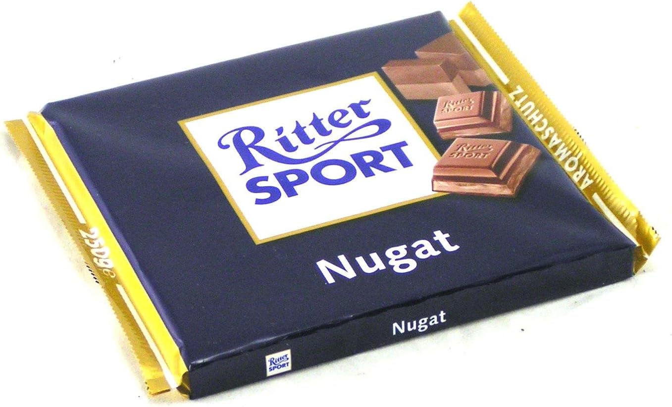 German Ritter-Sport Chocolate Nougat - 1 x 250 g : Amazon.co.uk: Grocery