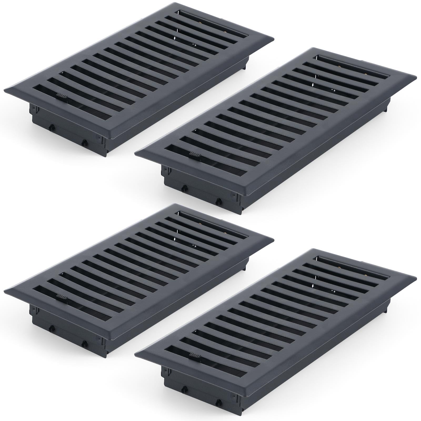 Snapklik.com : Yaocom 6 Pcs Floor Register 4 X 10 Vent Covers Heavy ...