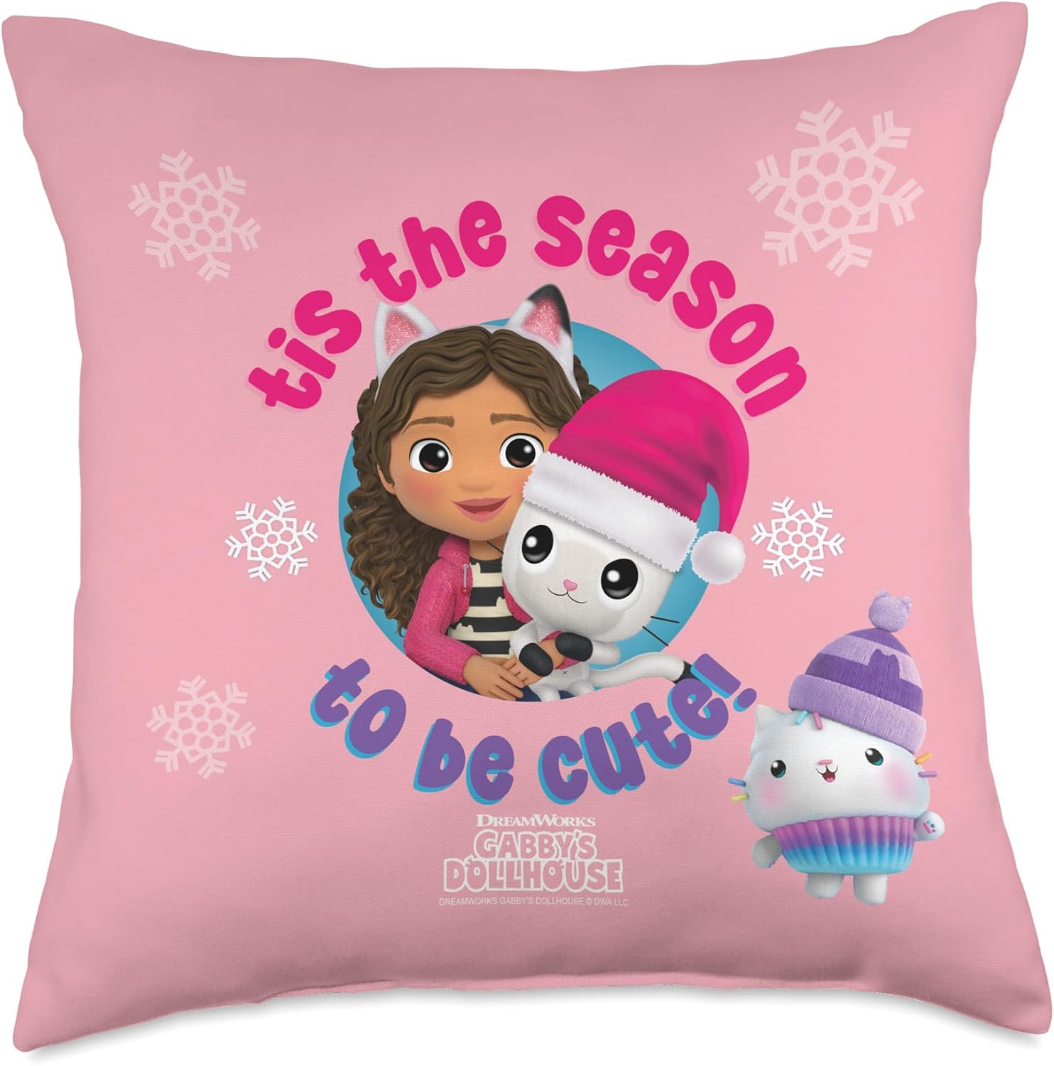 Amazon.com: DreamWorks Gabby's Dollhouse Holiday Pandy & Cakey Throw ...