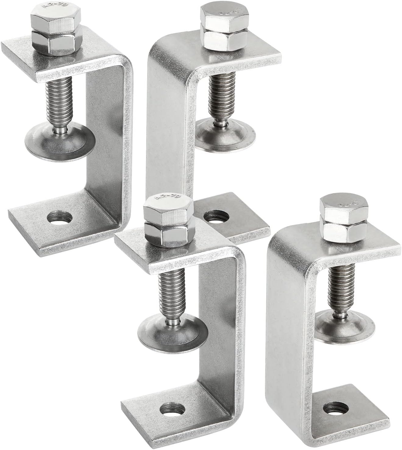 Woodworking C-Clamp, 2PCS Stainless Steel Heavy Duty Clamps for Welding ...